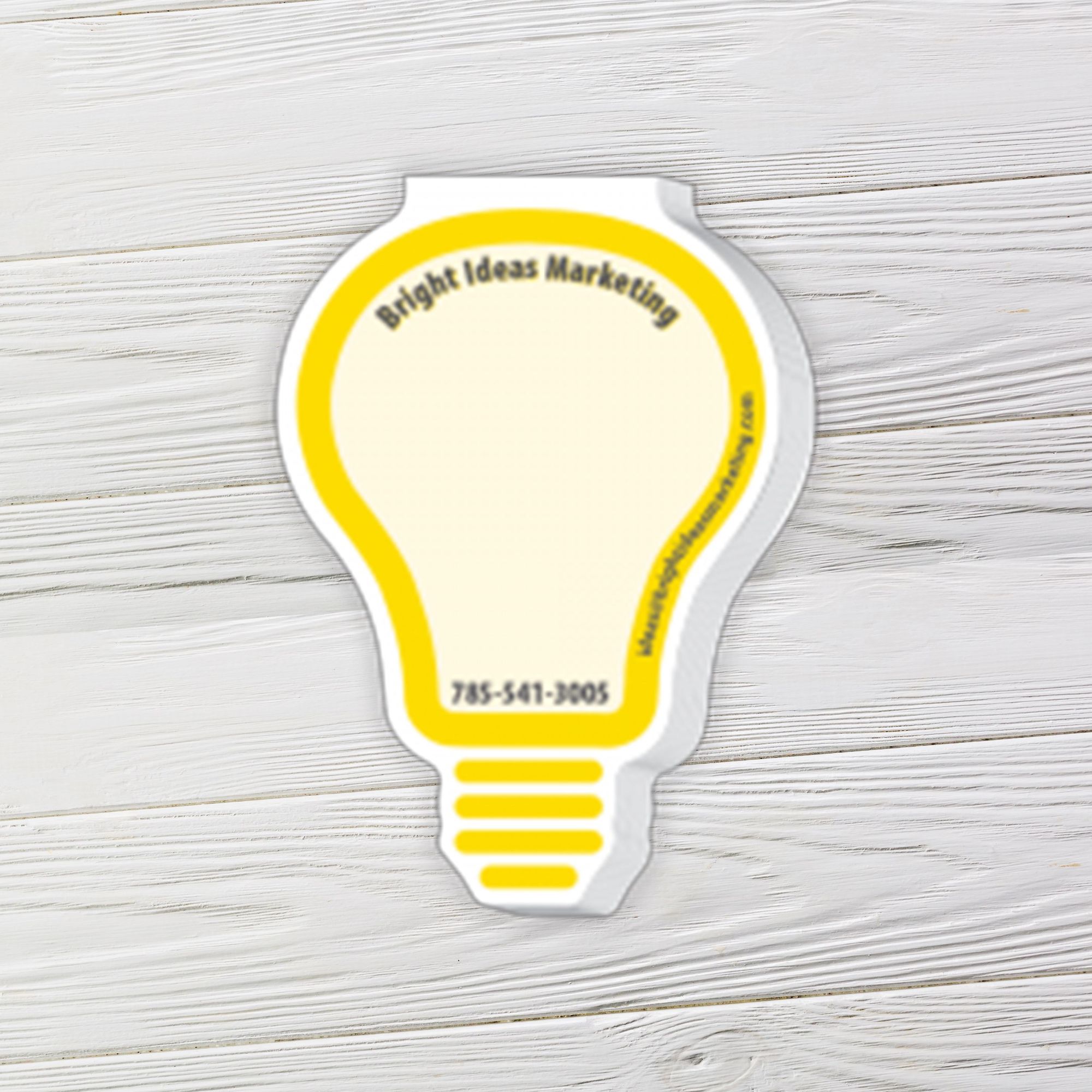 Die Cut Light Bulb Shape Scratch Pad | Captain Notepad