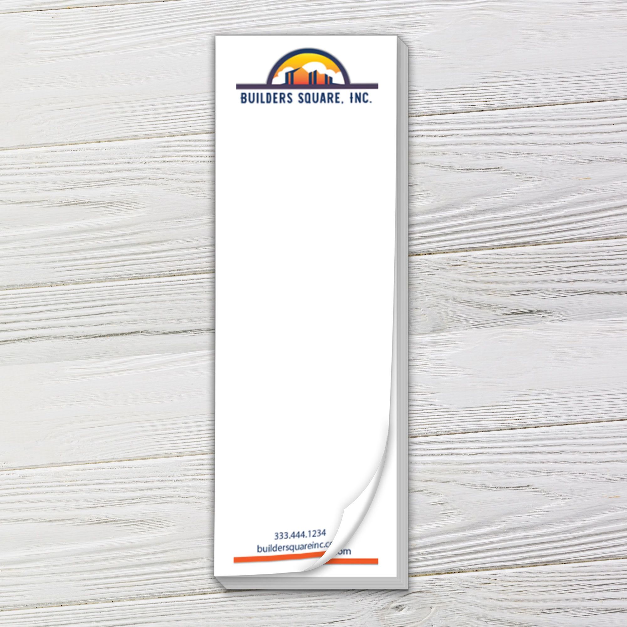 Custom Notepads: 2" x 6" | Captain Notepad