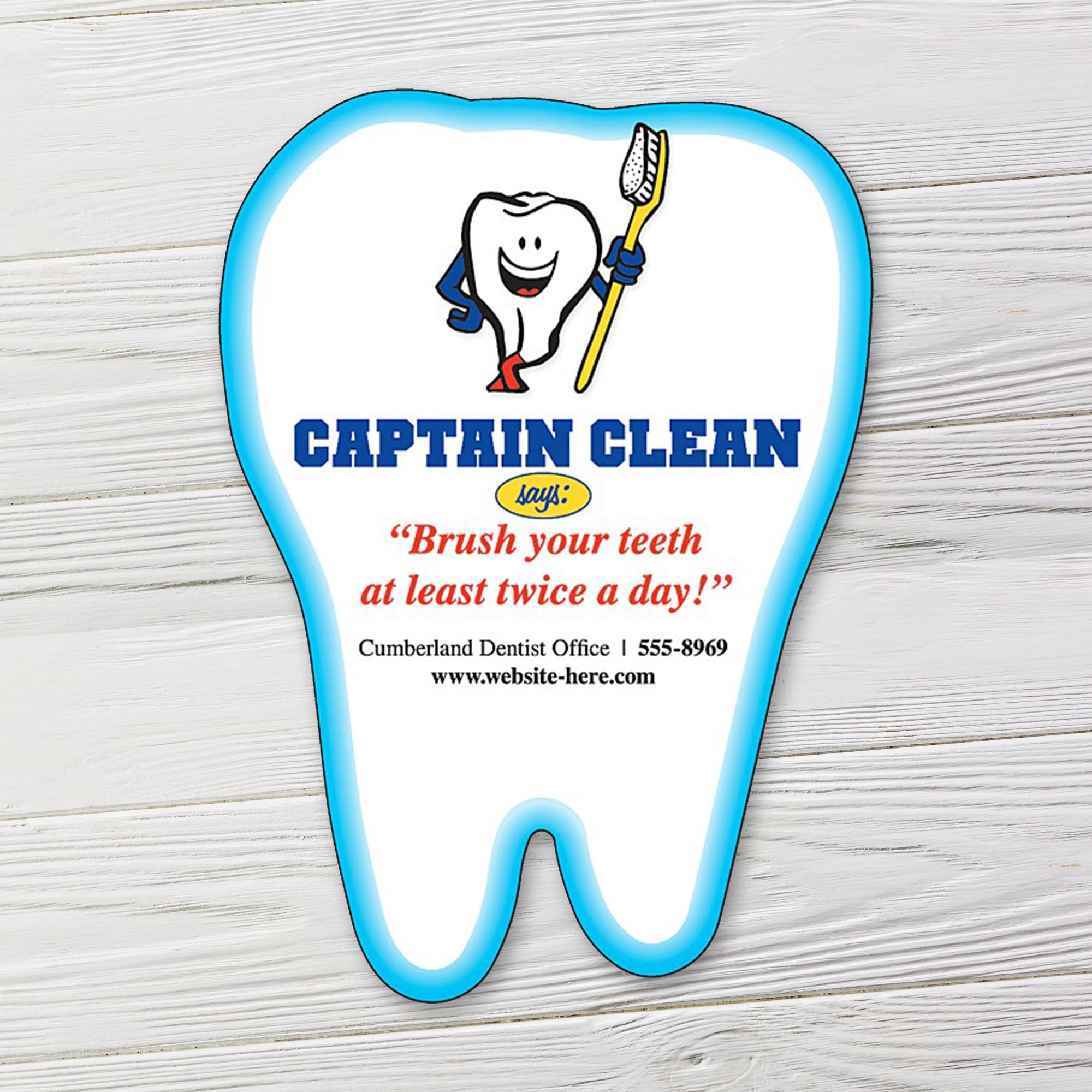 Magnet - 2.5x3.5 Tooth Shape - 20 mil. (Healthcare Shapes) | Captain ...
