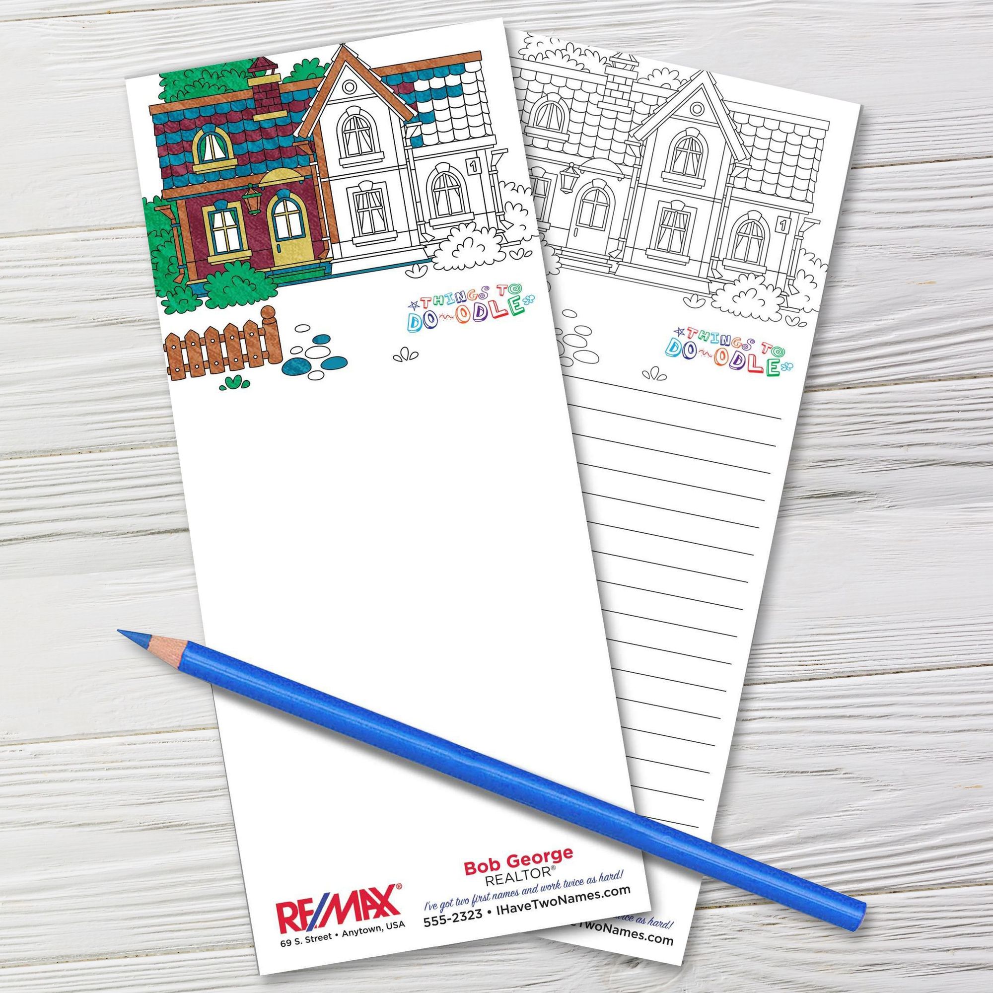 "Things To Do-odle" Coloring Pads 3 ½" x 8" - Design 10 | Custom ...