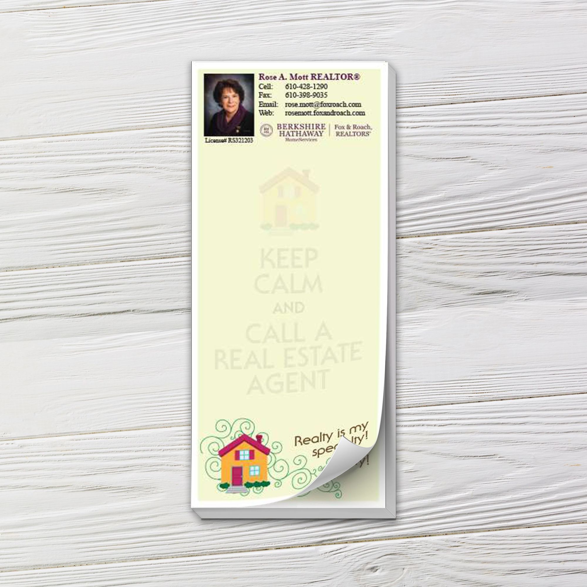 Custom Notepads | Keep Calm (Real Estate Theme Marketing Notepads ...