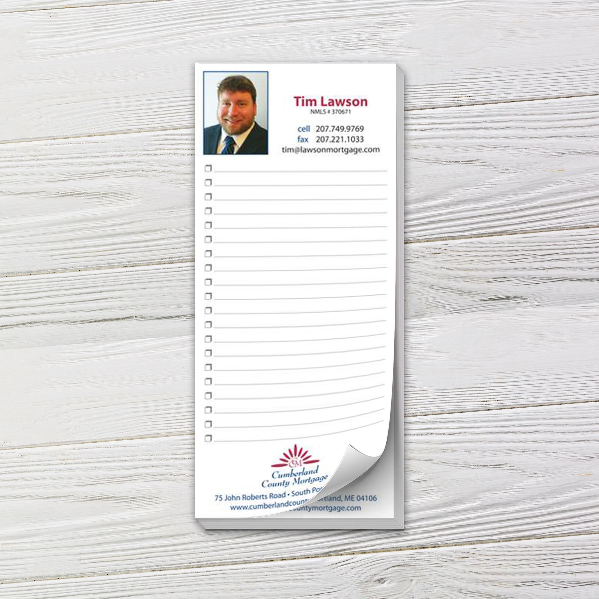 Custom Notepads | Lines & Check Boxes (Real Estate Theme Marketing ...