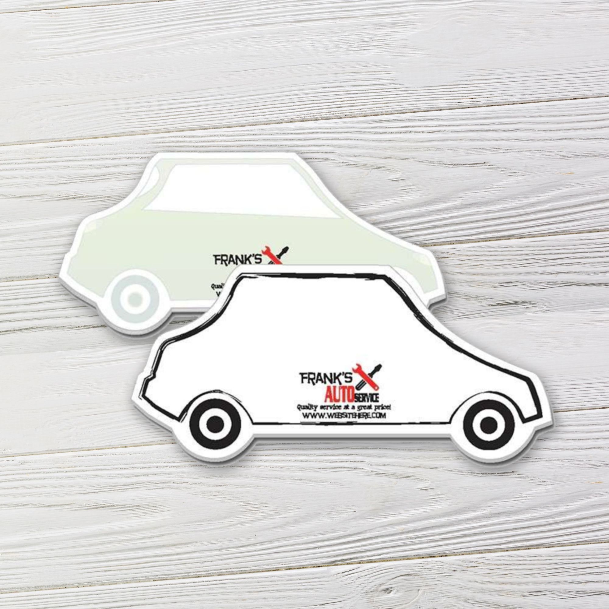 Custom Notepads: Car Shaped | Promotional Adhesive Pad | Captain Notepad