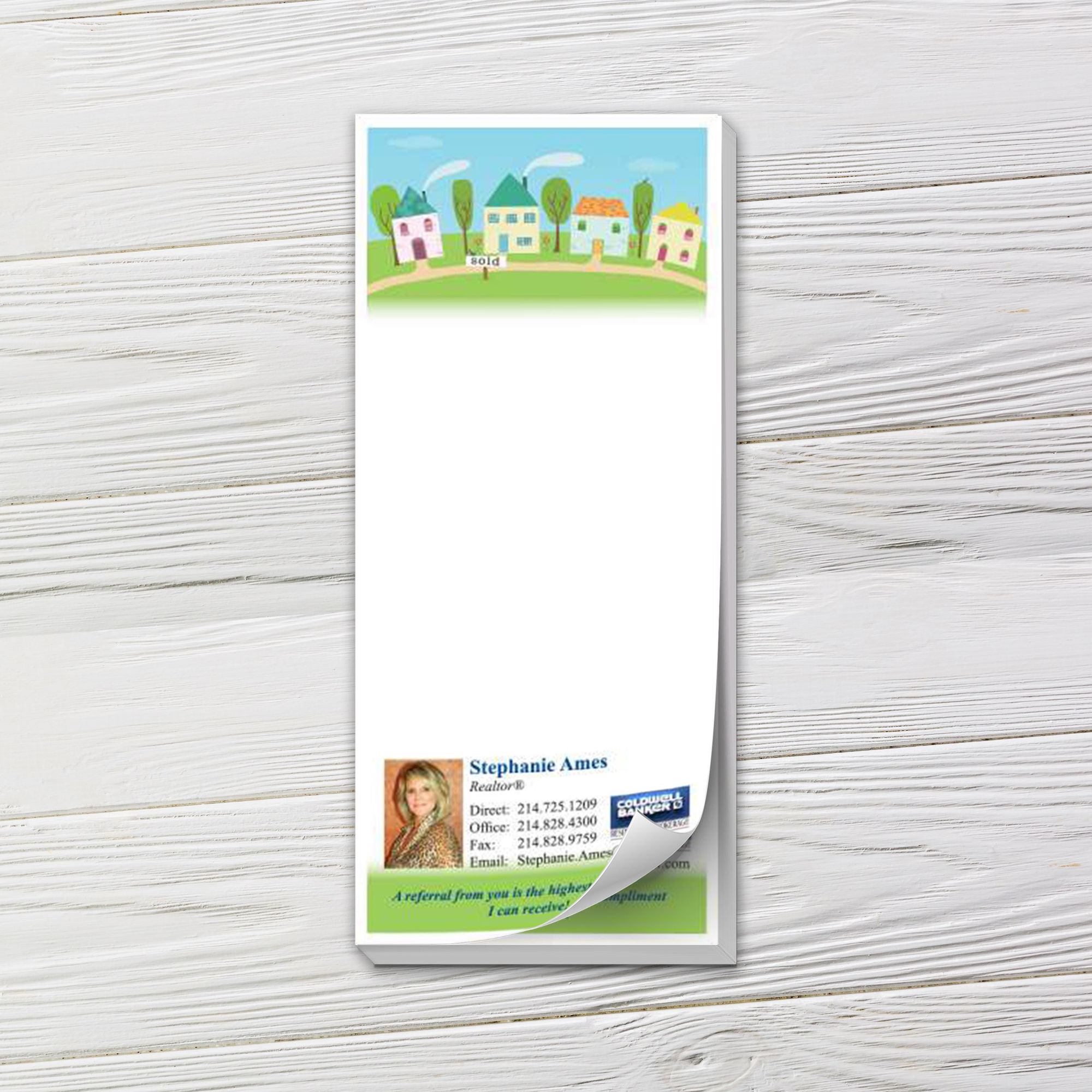Custom Notepads | Sold Houses (Real Estate Theme Marketing Notepads ...