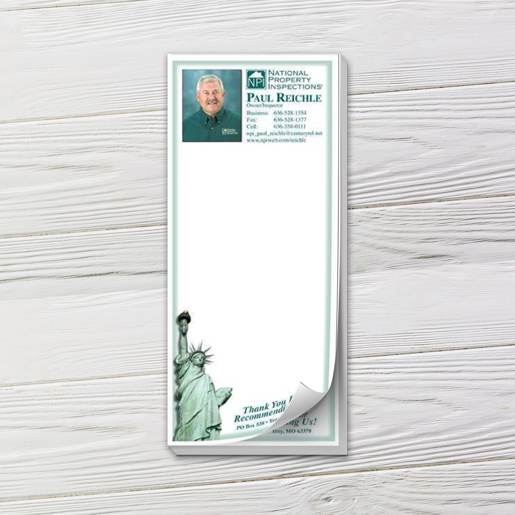 USA Statue of Liberty Notepad | Captain Notepad