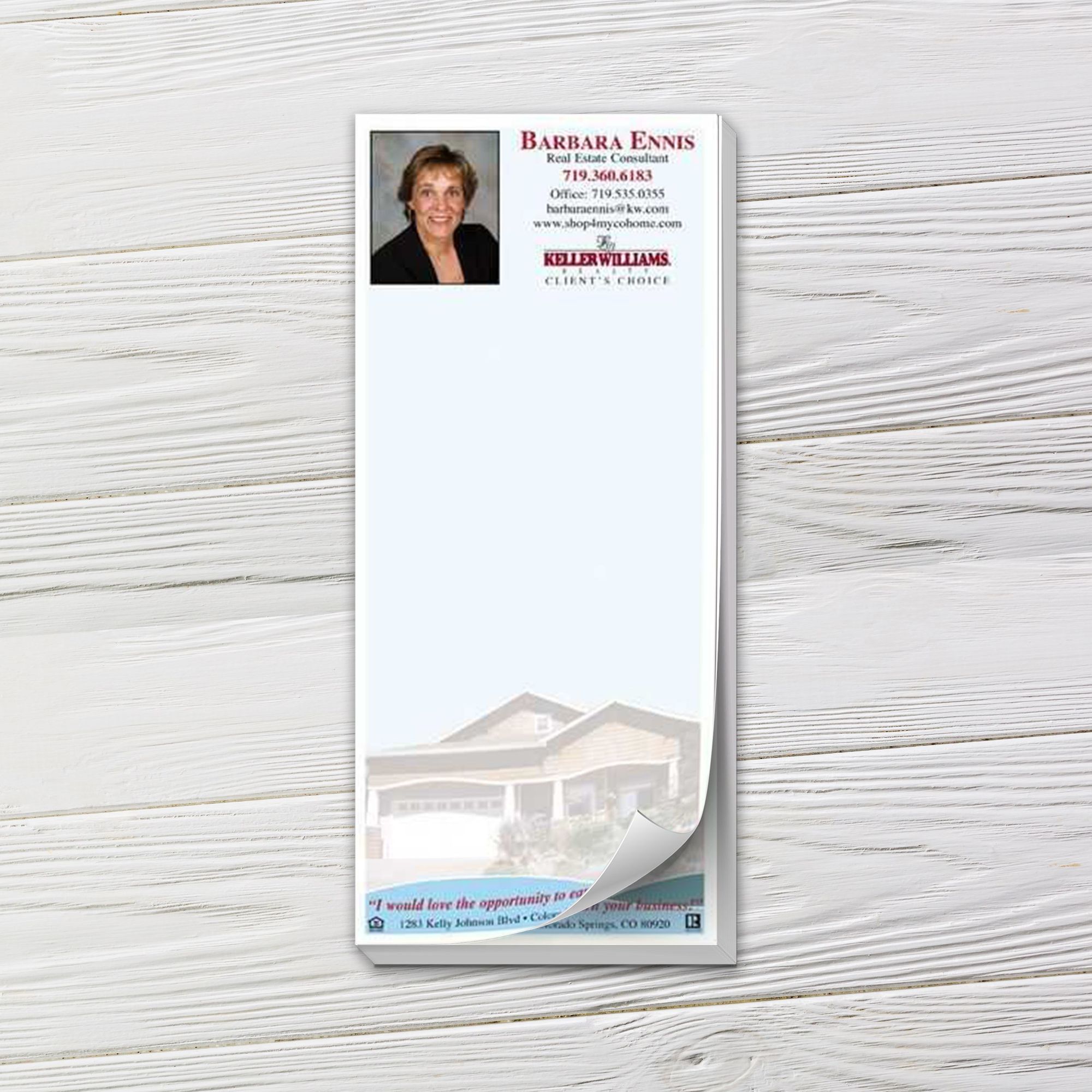 Custom Notepads | Summer New Home (Real Estate Theme Marketing Notepads ...