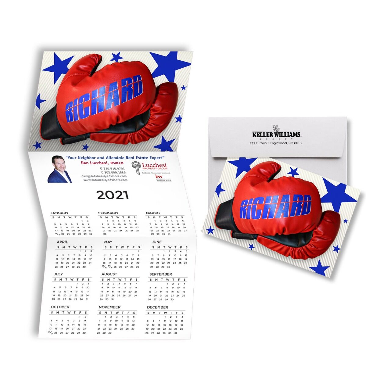 Z-Fold Personalized Calendar Boxing