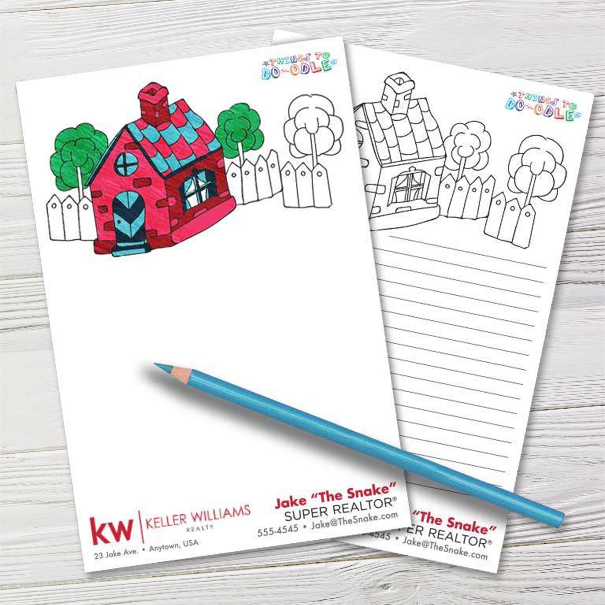 "Things To Do-odle" Coloring Pads 5' x 8" - Design 6 | Custom Notepads ...