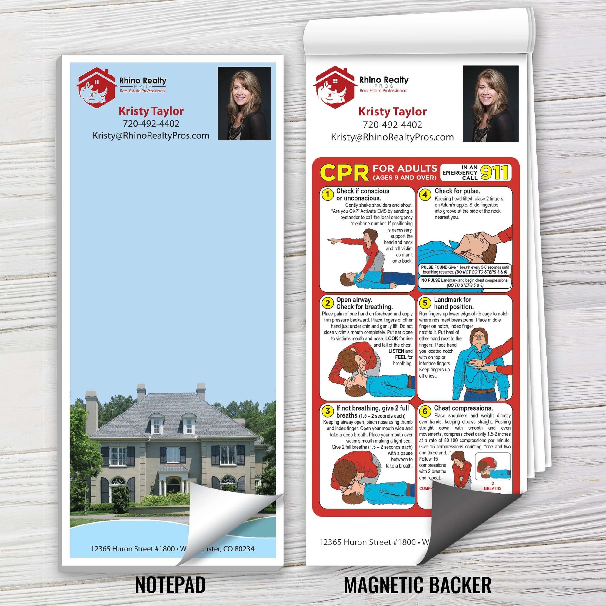 Magnetic Notepad ‚ The ABC's of CPR | Captain Notepad