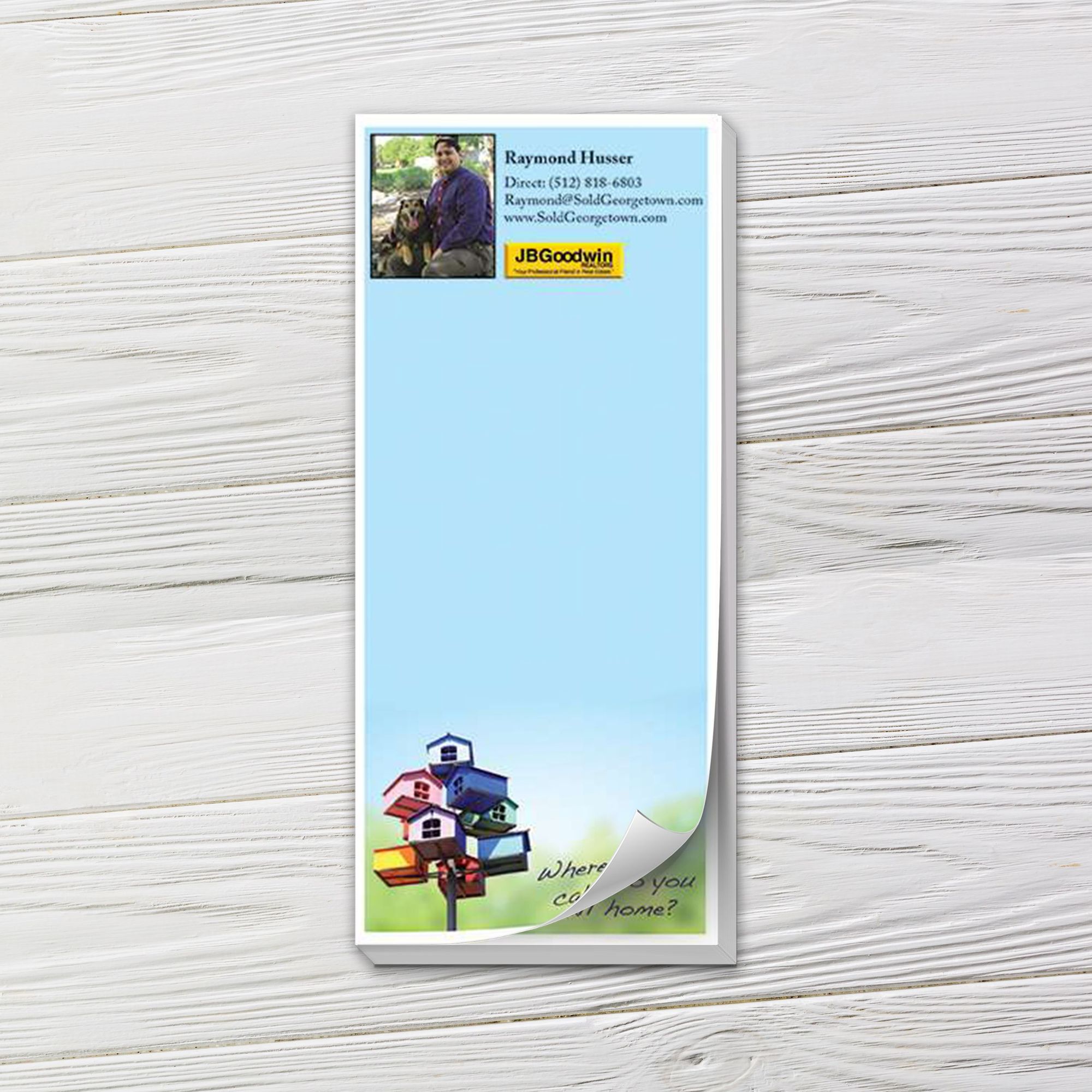 Custom Notepads | Where Do You Call Home? (Real Estate Theme Marketing ...
