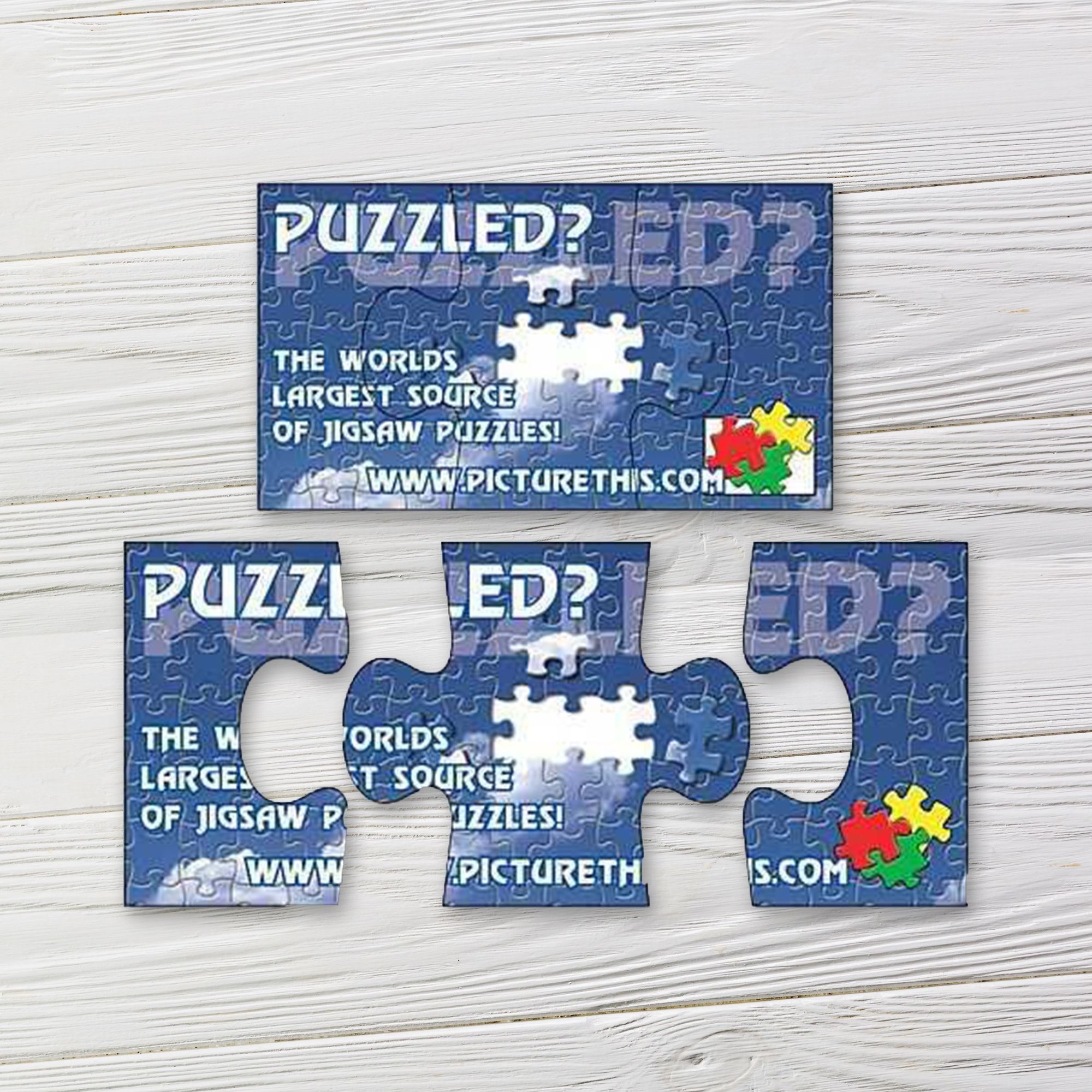 Magnet - 3 (Three) Piece Puzzle Shape (3.5"x2") (Miscellaneous Shapes ...