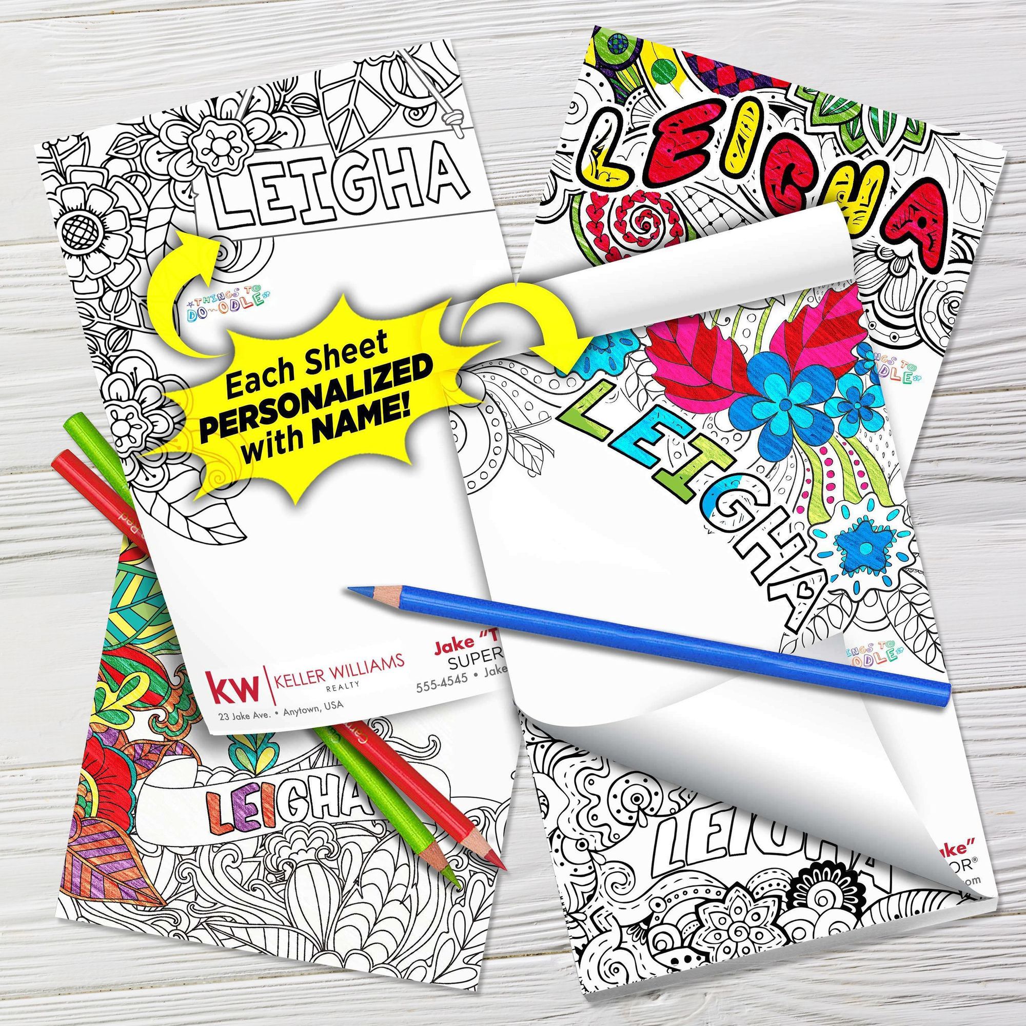 Standard "Things To Do-odle" Personalized w/ 5 Different Image - 5 ½ x ...