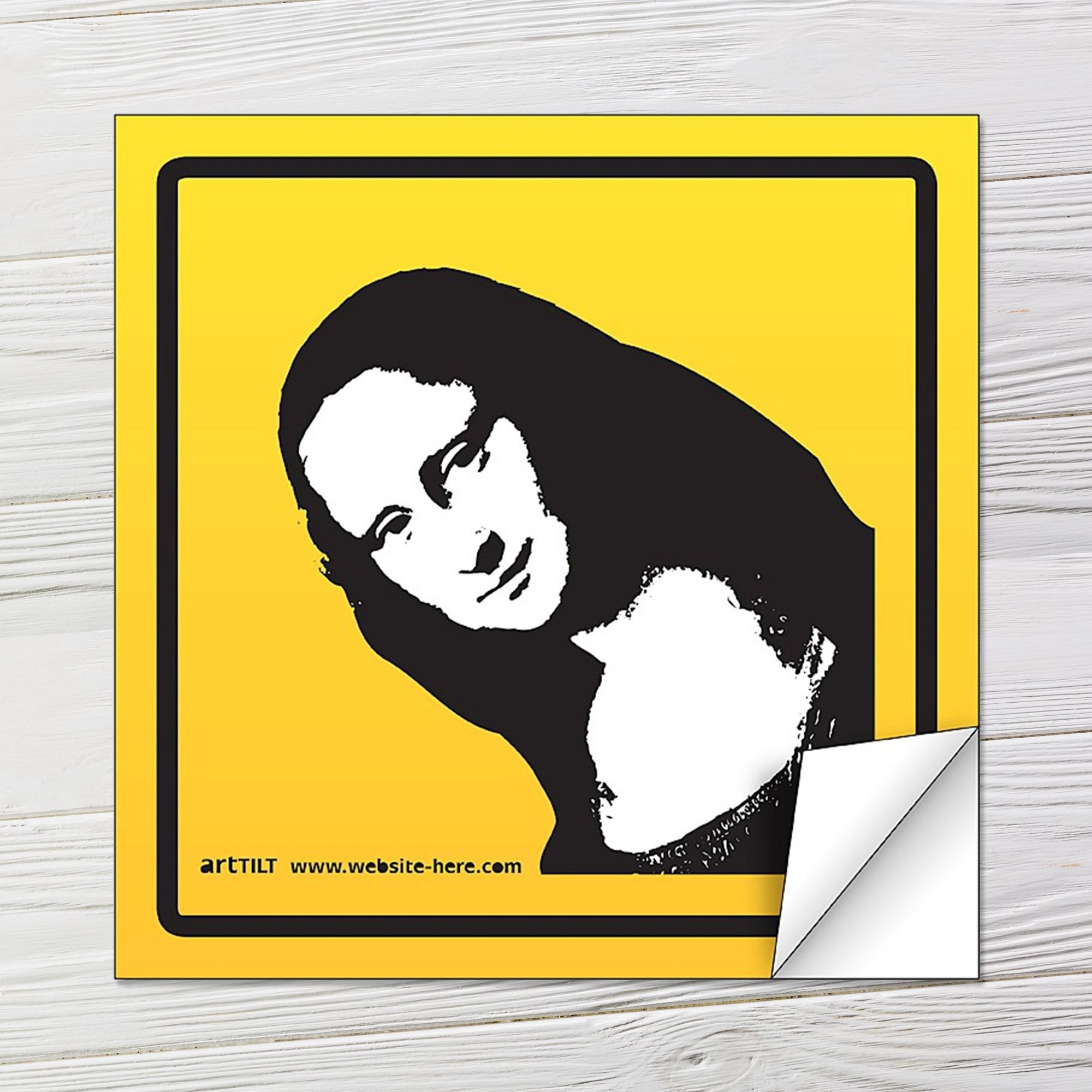 UV Coated Vinyl ‚5 x 5 Square Shape | Stickers &Labels | Captain Notepad