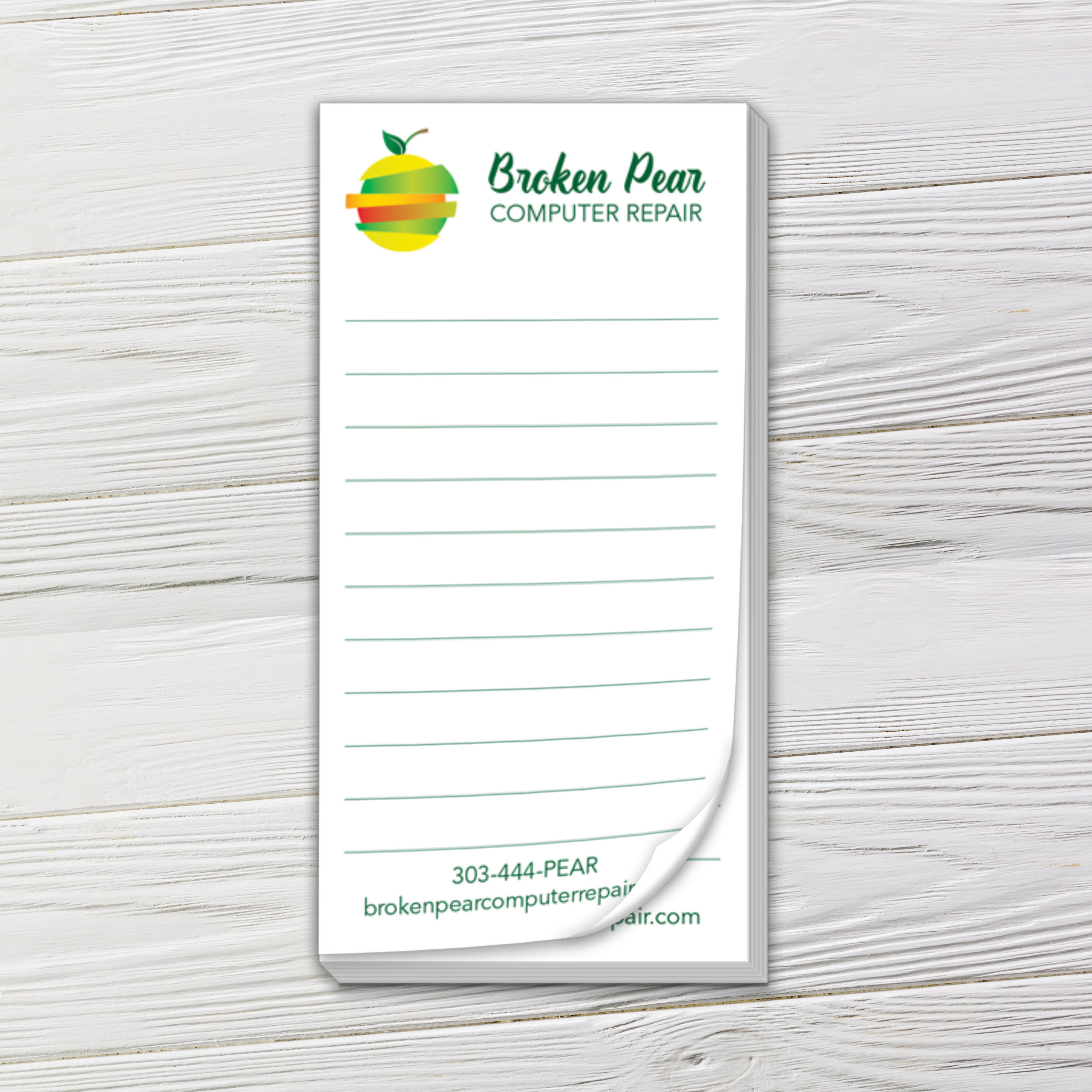 Full Color Custom Notepads 2 x 4 | Captain Notepad