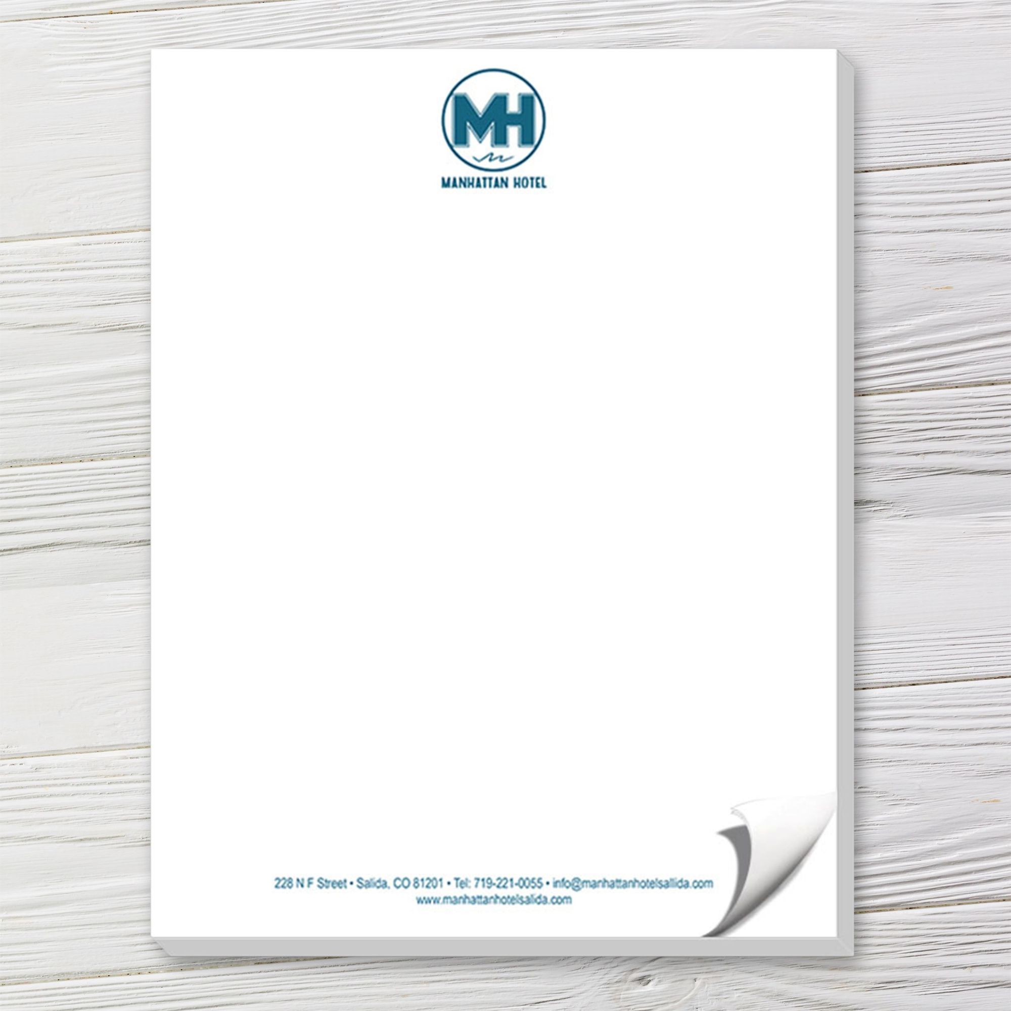 Custom Notepads: Large Hotel Banquet Pad | 8 Â¼" x 11" | Captain Notepad Â®