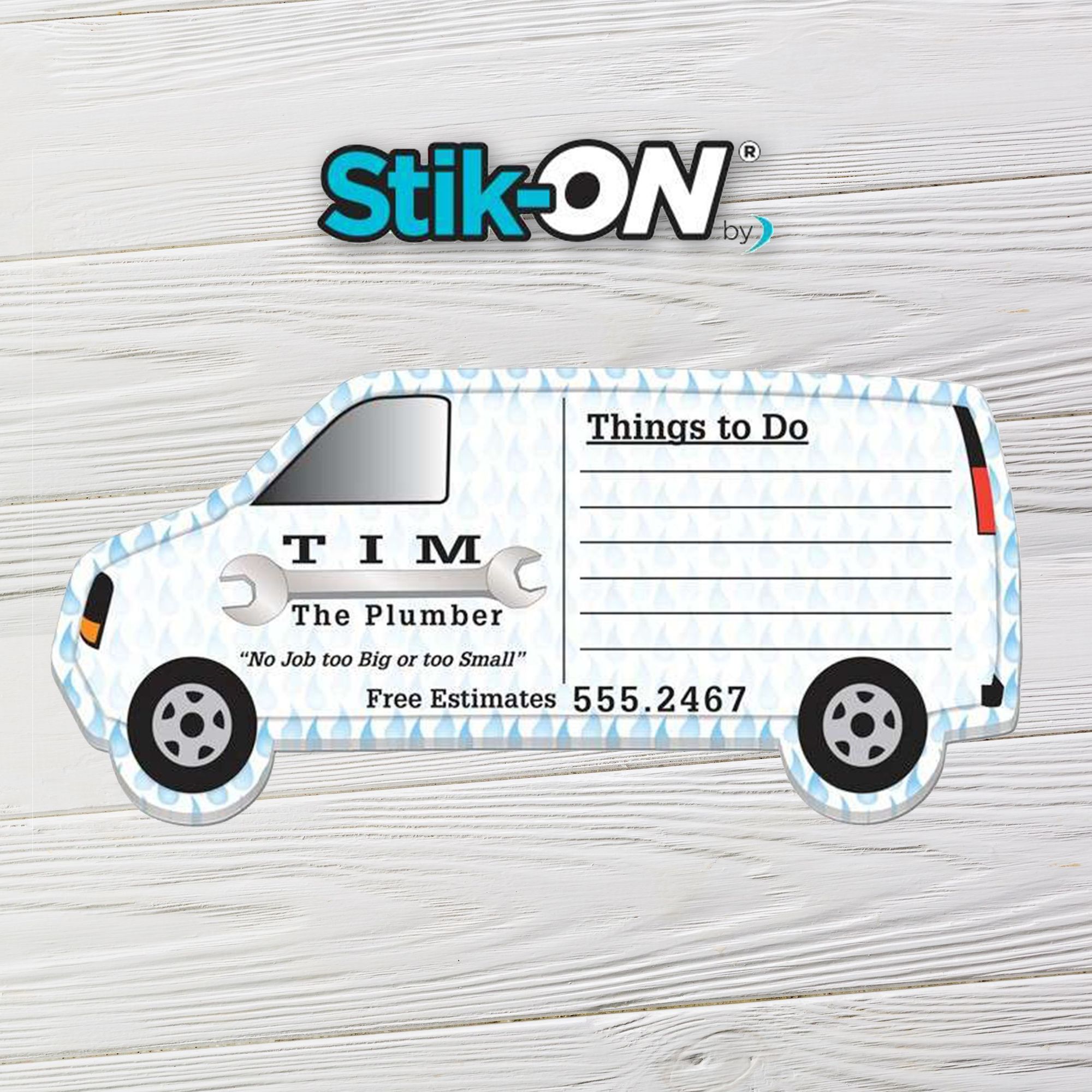 Van Shaped Custom Notepads | Captain Notepad