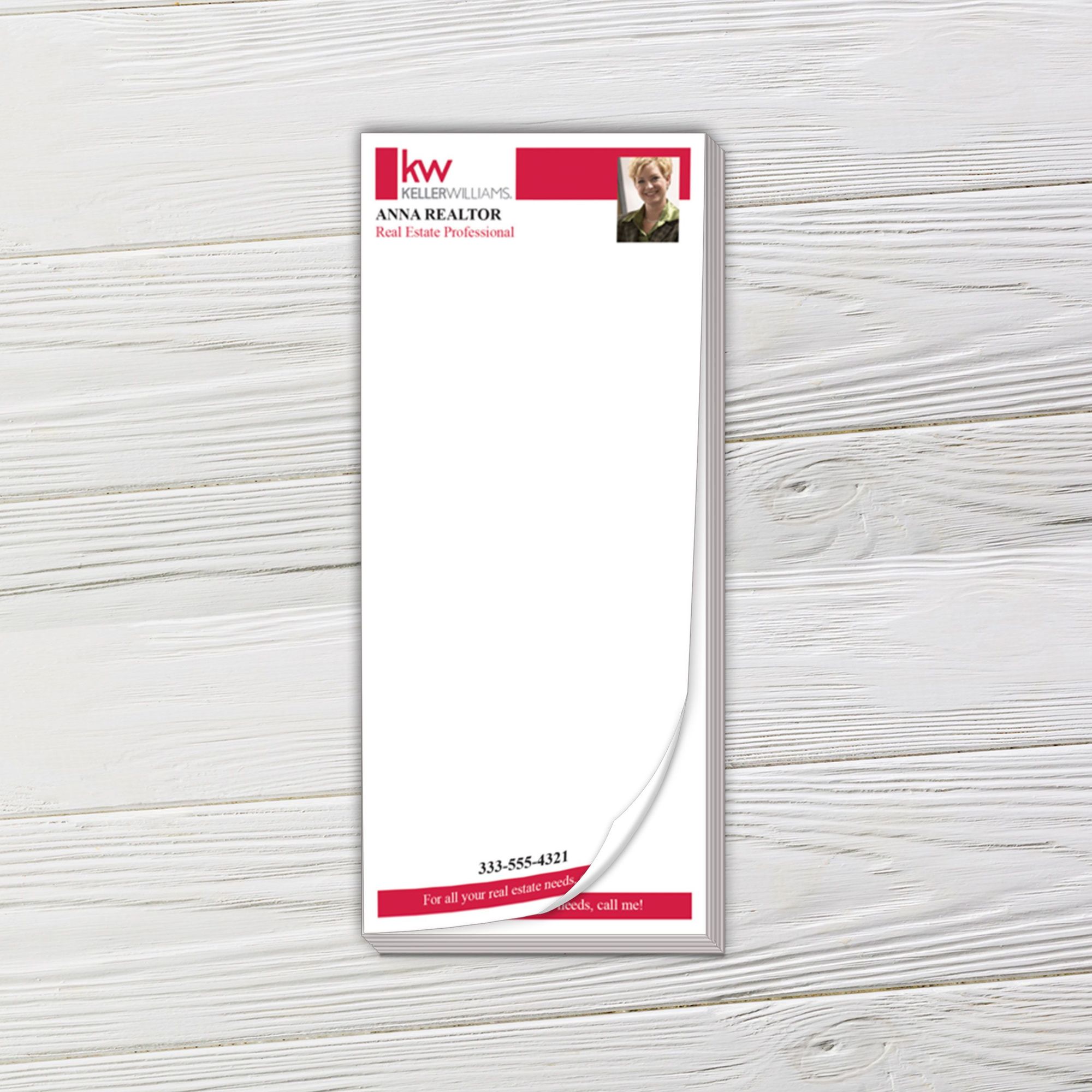 Custom Notepads: 3" x 7" | Captain Notepad