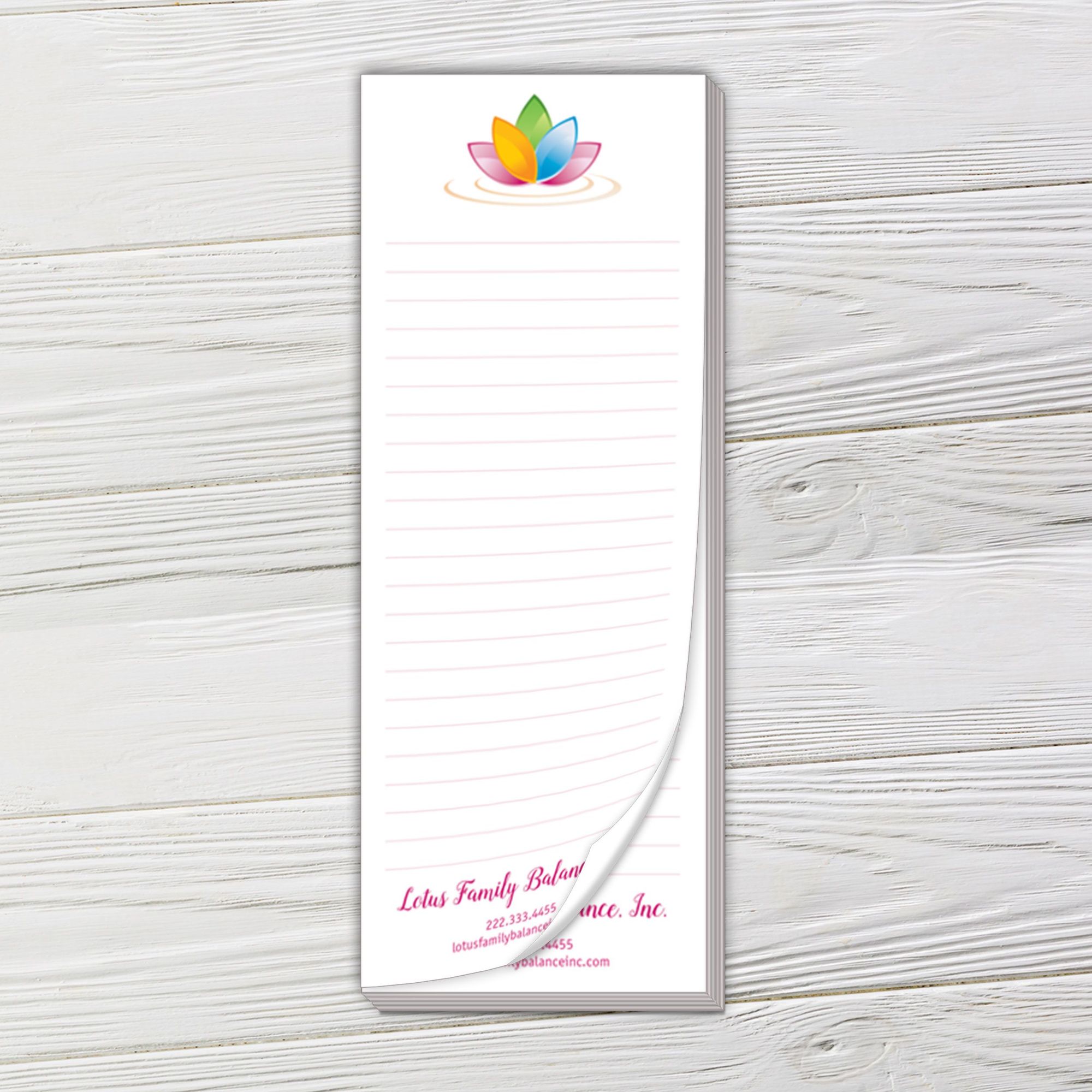 Custom Notepads: 3 x 8 | Compact & Customizable | Captain Notepad