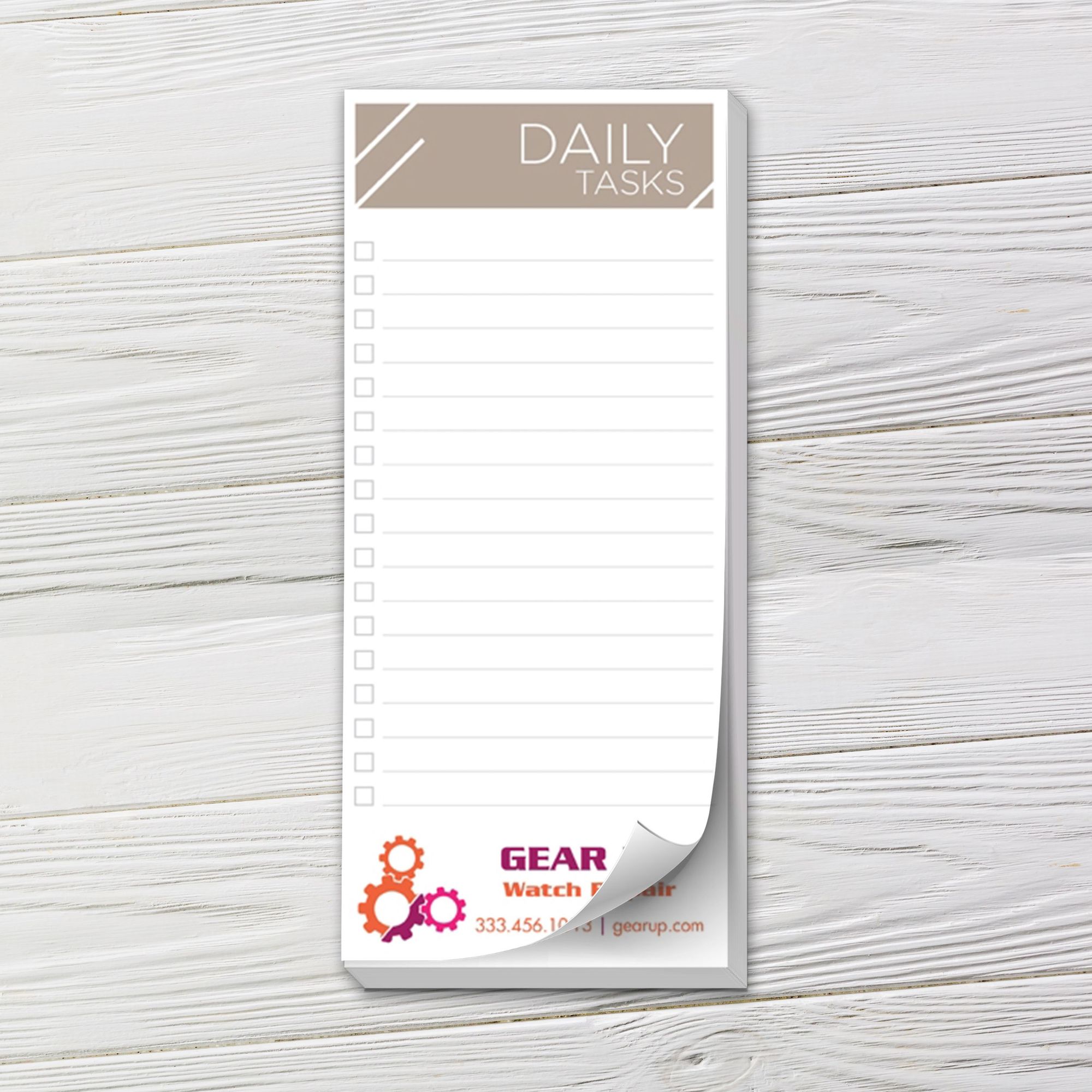 Full Color Notepads | Daily Task
