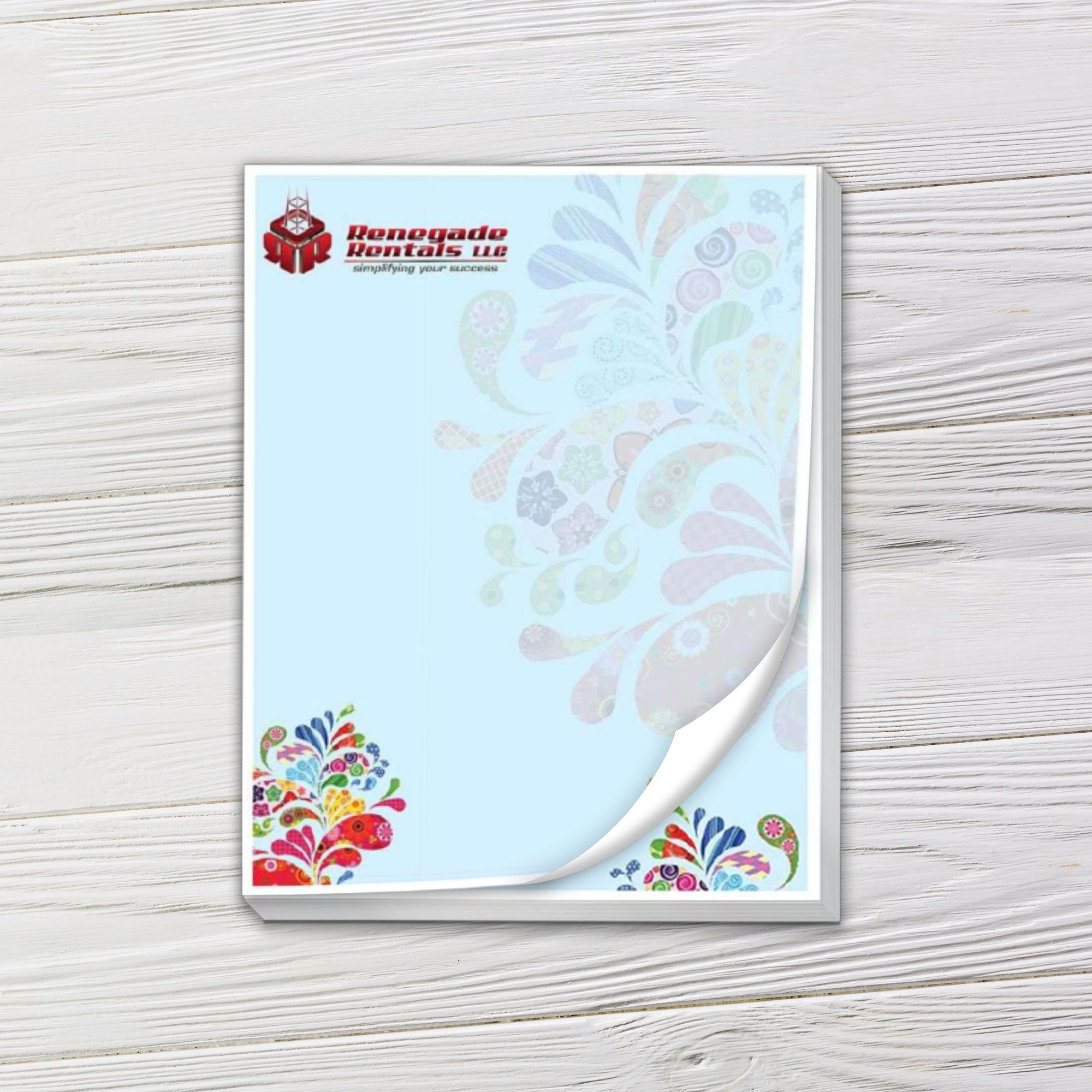 Full Color Custom Notepads ‚ 4⅛" x 5 ½" | Captain Notepad