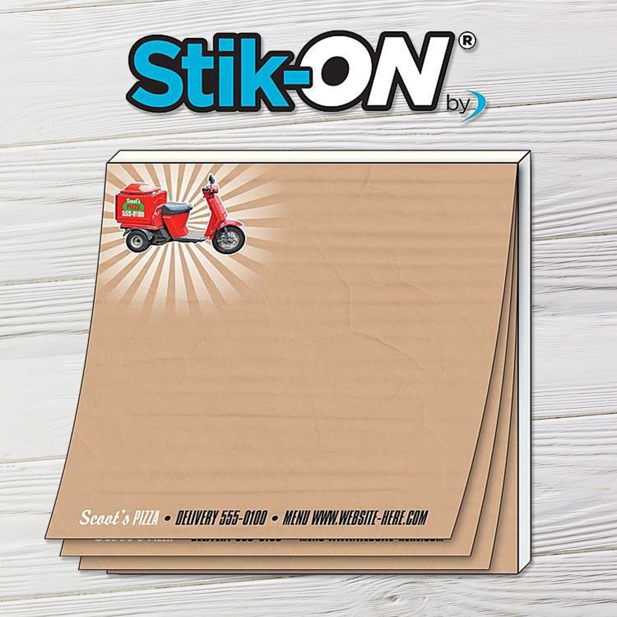 Promotional 4x4 Adhesive Pad | 50 Sheets (Sticky Notepads) | Captain ...