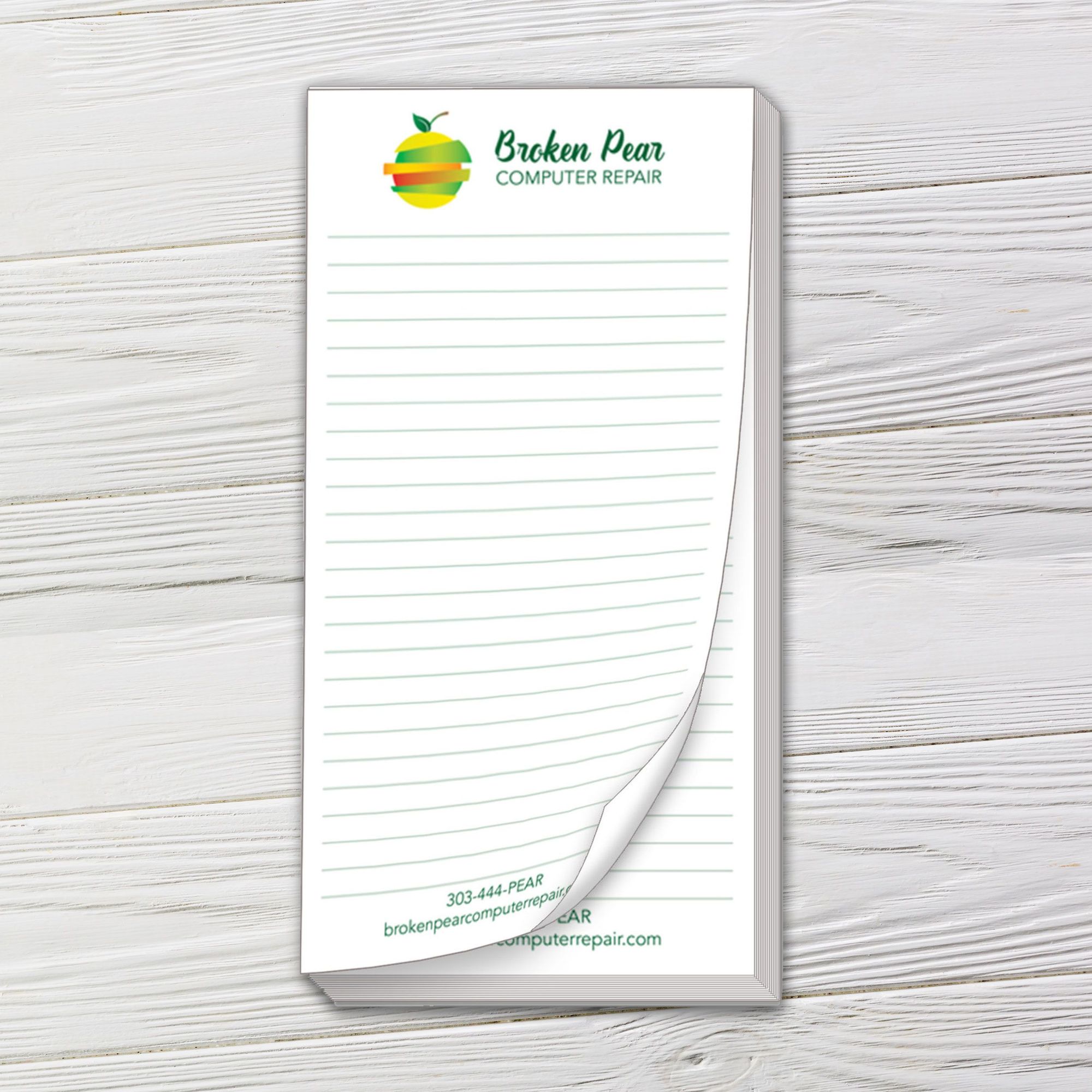 Custom Notepads: 4" x 8" | Captain Notepad