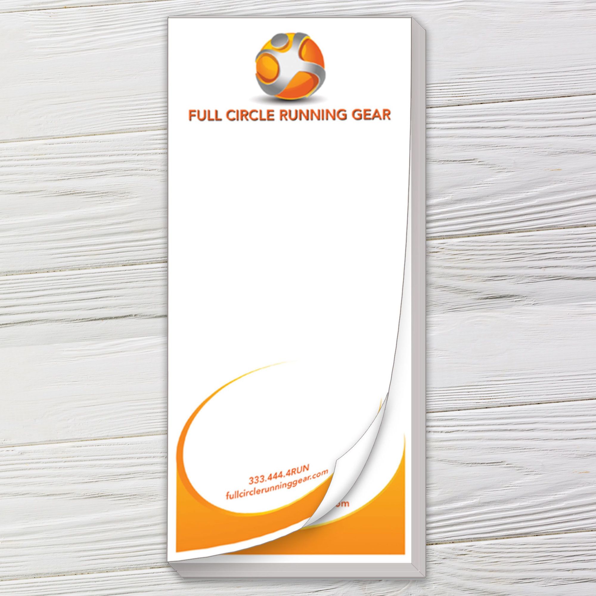 Custom Notepads: 4" x 9" | Captain Notepad