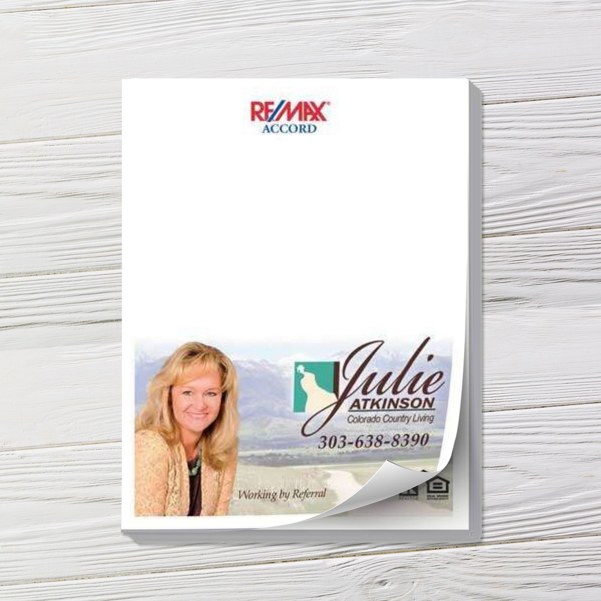 Custom Notepads | 4⅛ x 5 ½" (Real Estate Theme Marketing Notepads ...