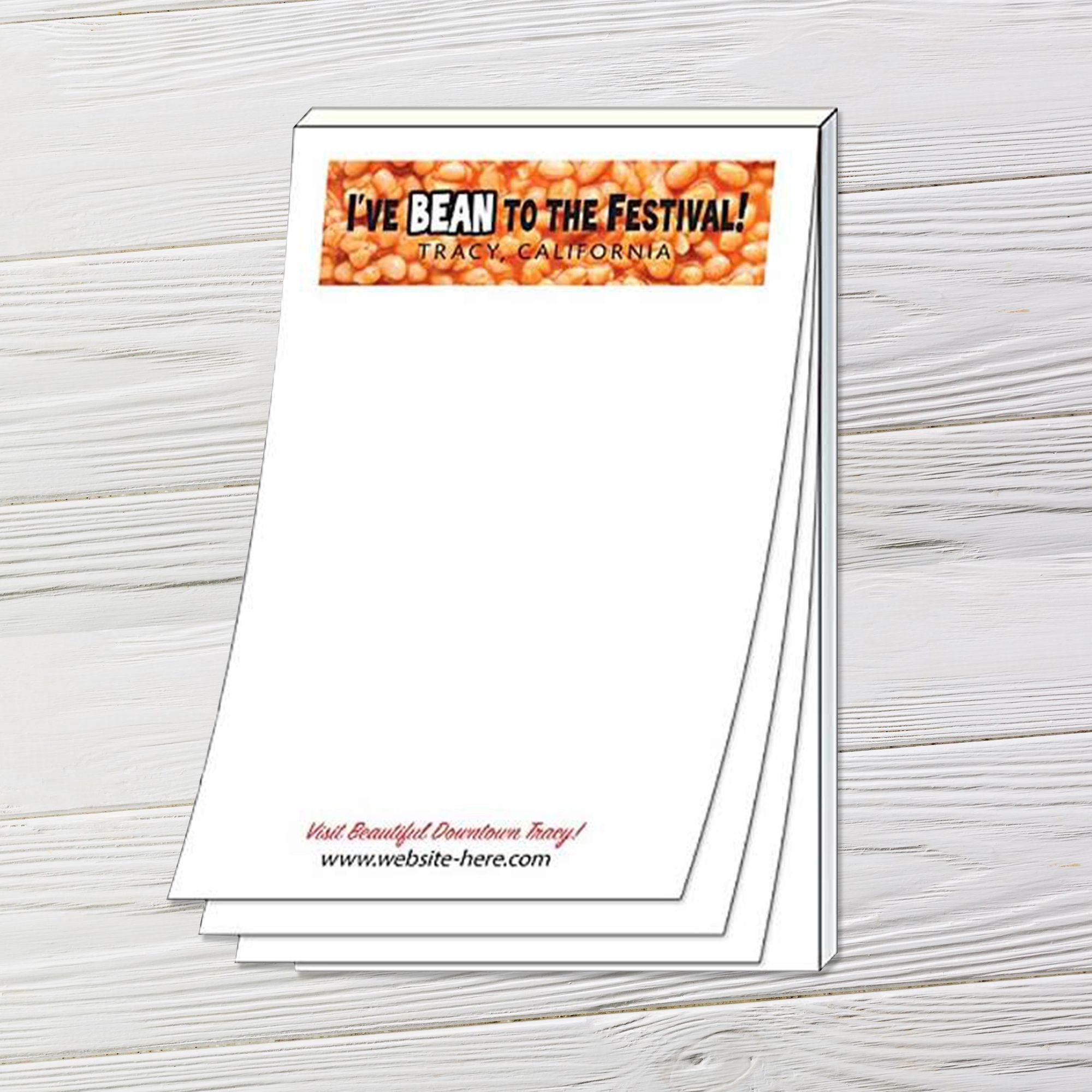 5 x 8 Custom SpiderTac Sticky Notes | Captain Notepad