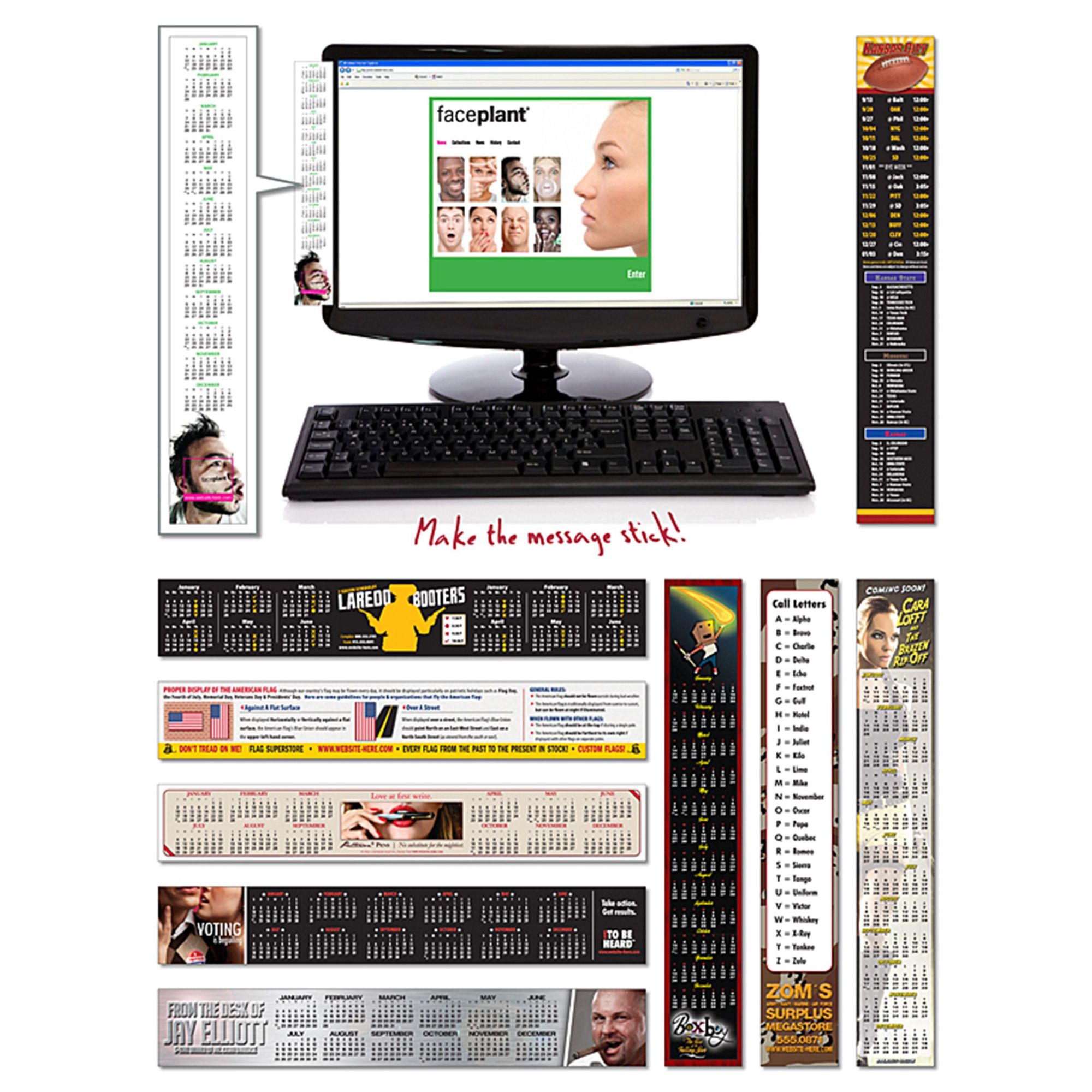 UV Coated Vinyl ‚1.75 x 11 Rectangle Shape | Stickers &Labels | Captain Notepad