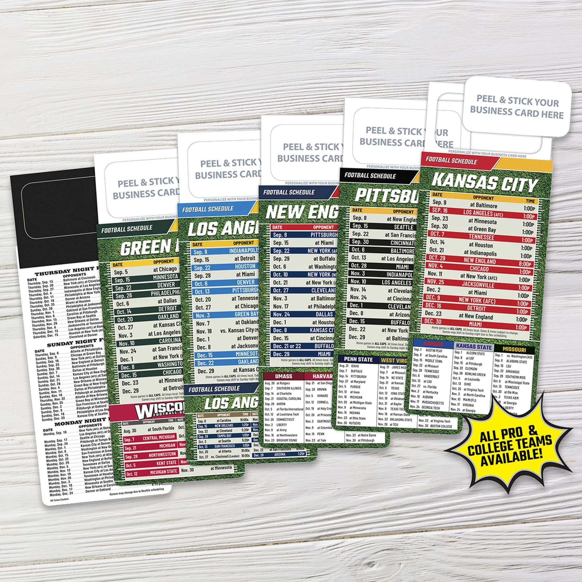 Pro Football Schedules - Buy M.B.C. Sport Schedules | Captain Notepad