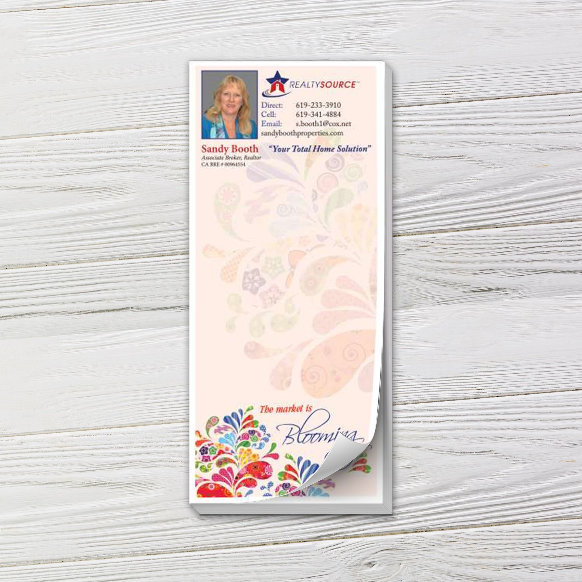 Full Color Custom Notepad | Summer Inspired, 25 Sheets | Captain Notepad