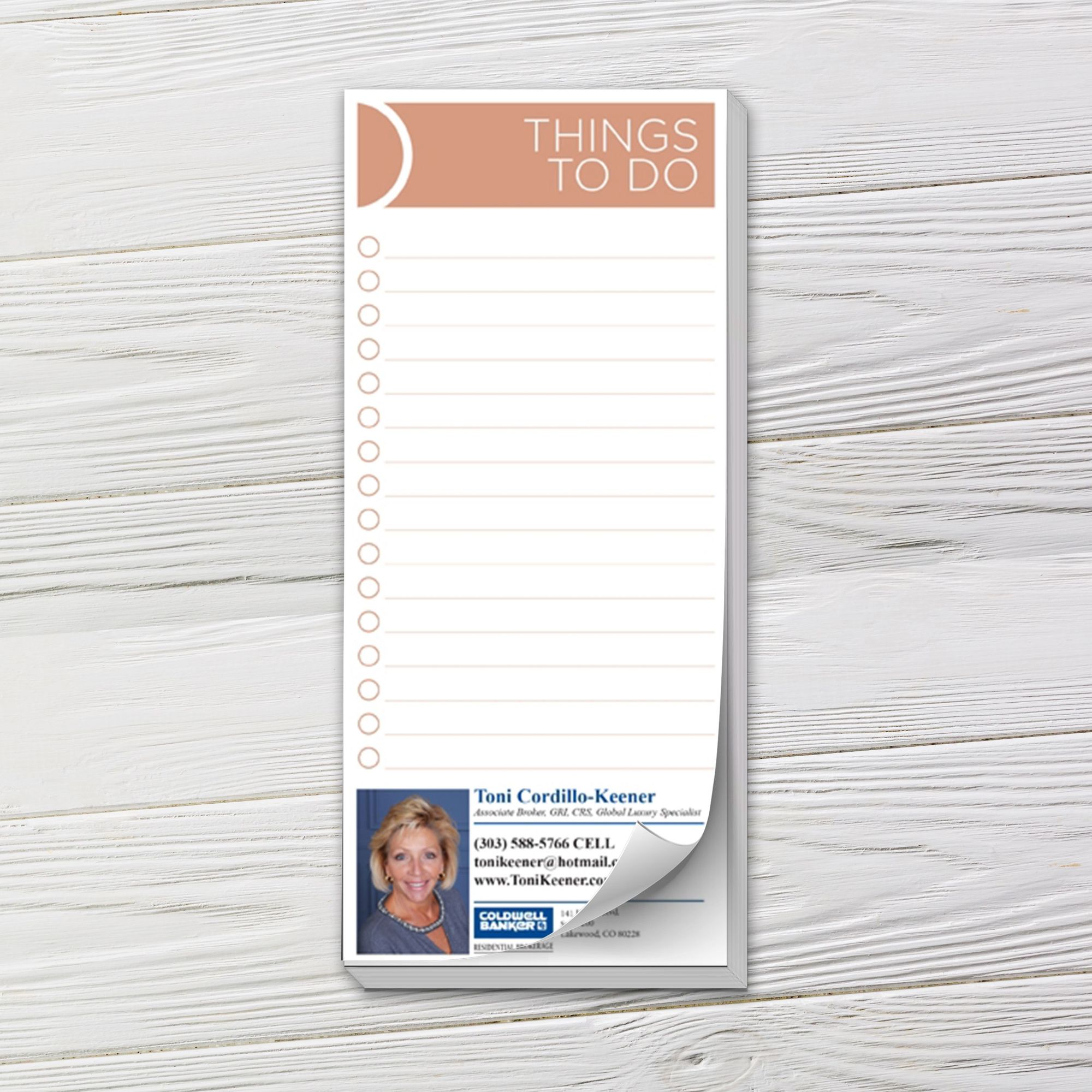 Full Color Notepads | Things To Do - Round | Captain Notepad