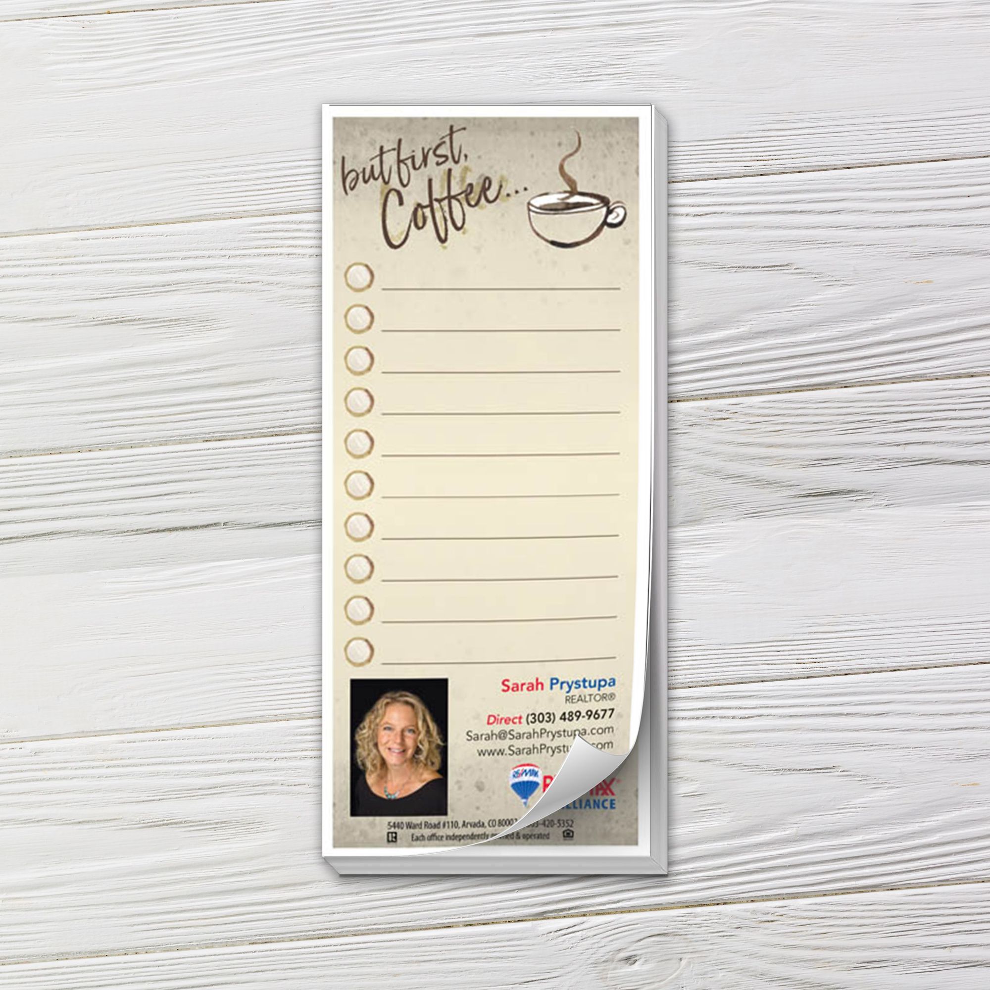 Custom Notepad | But first, coffee! 25 Sheets