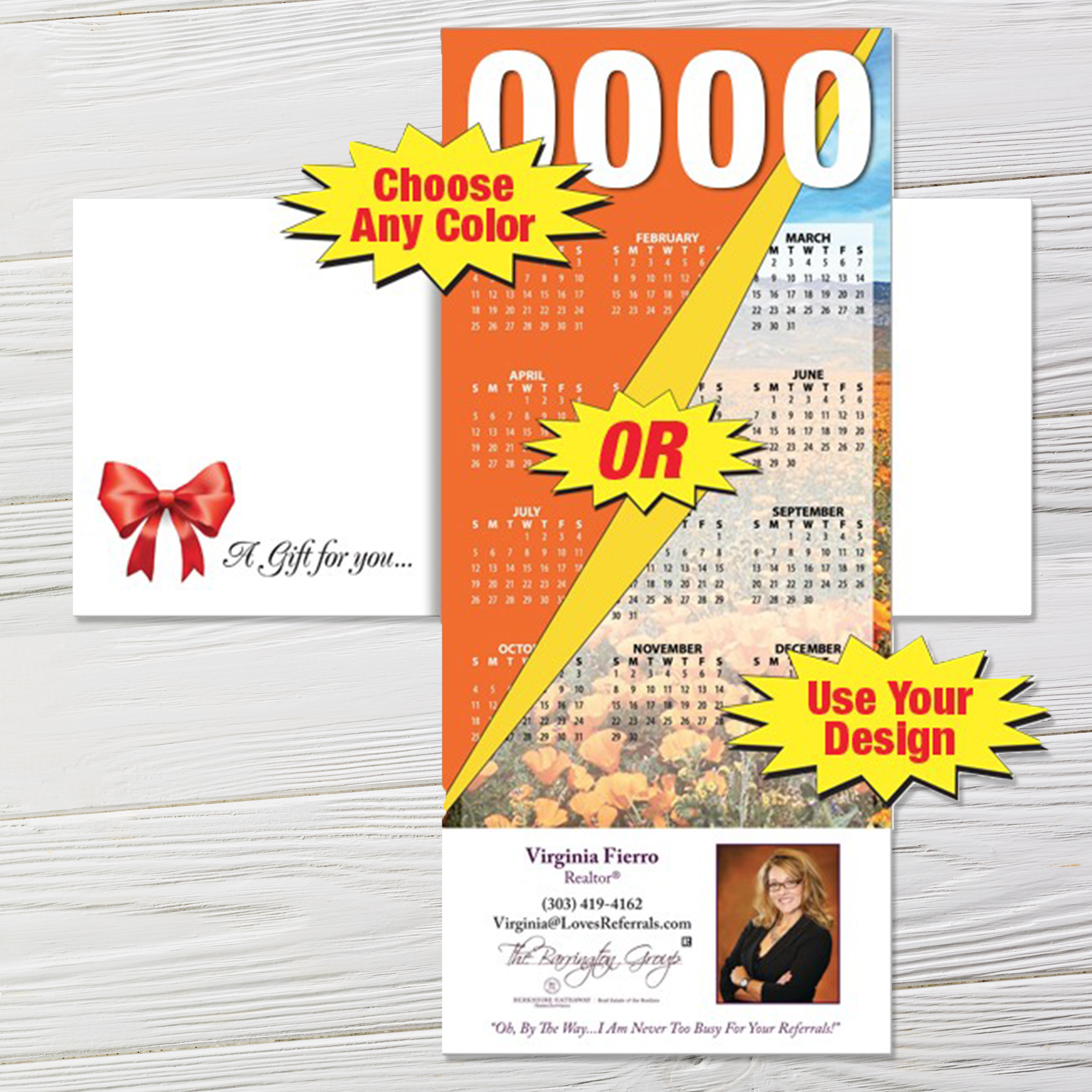 Your Own Design Magnetic Calendar w/ Envelopes (Super Slim Magnetic ...