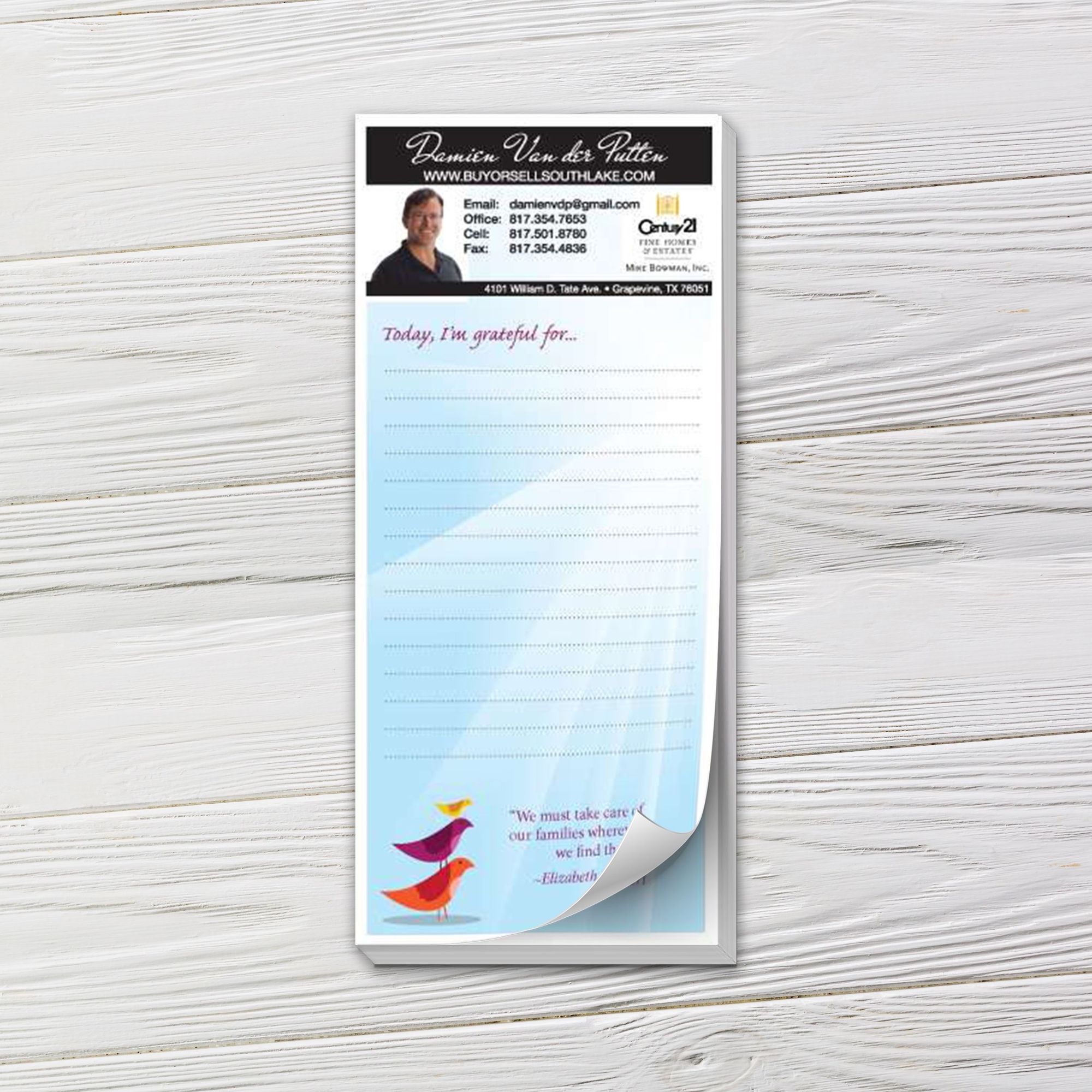 Custom Notepads | Family (Gratitude Series) | Captain Notepad