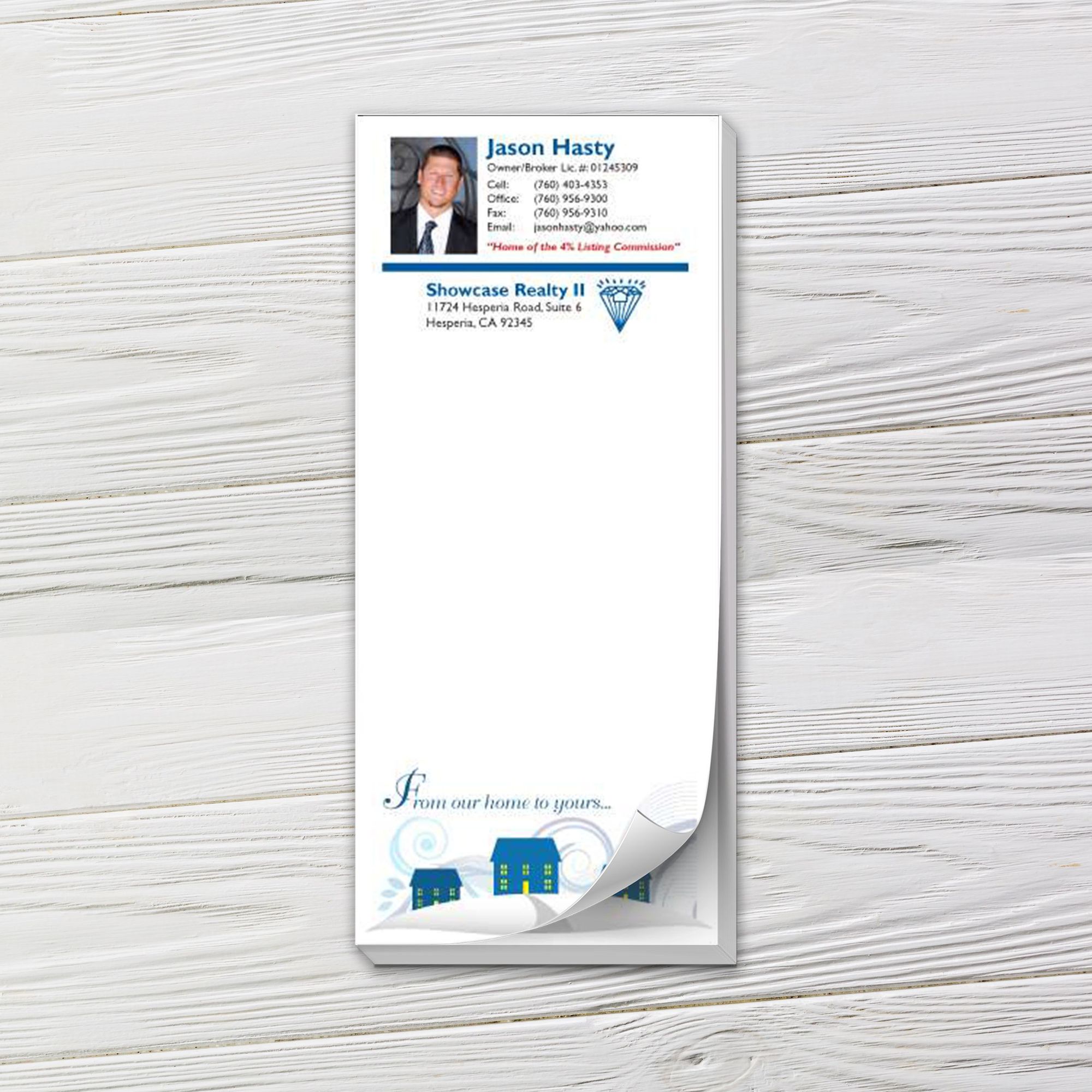 Custom Notepads | From Our Home | Captain Notepad