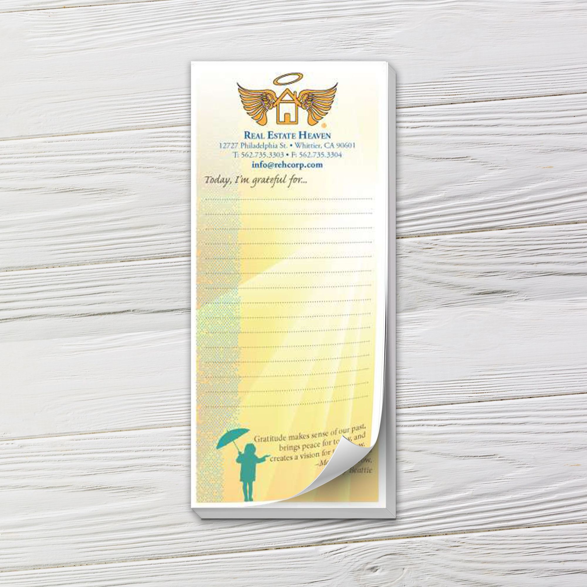 Custom Notepads | Gratitude (Gratitude Series) | Captain Notepad