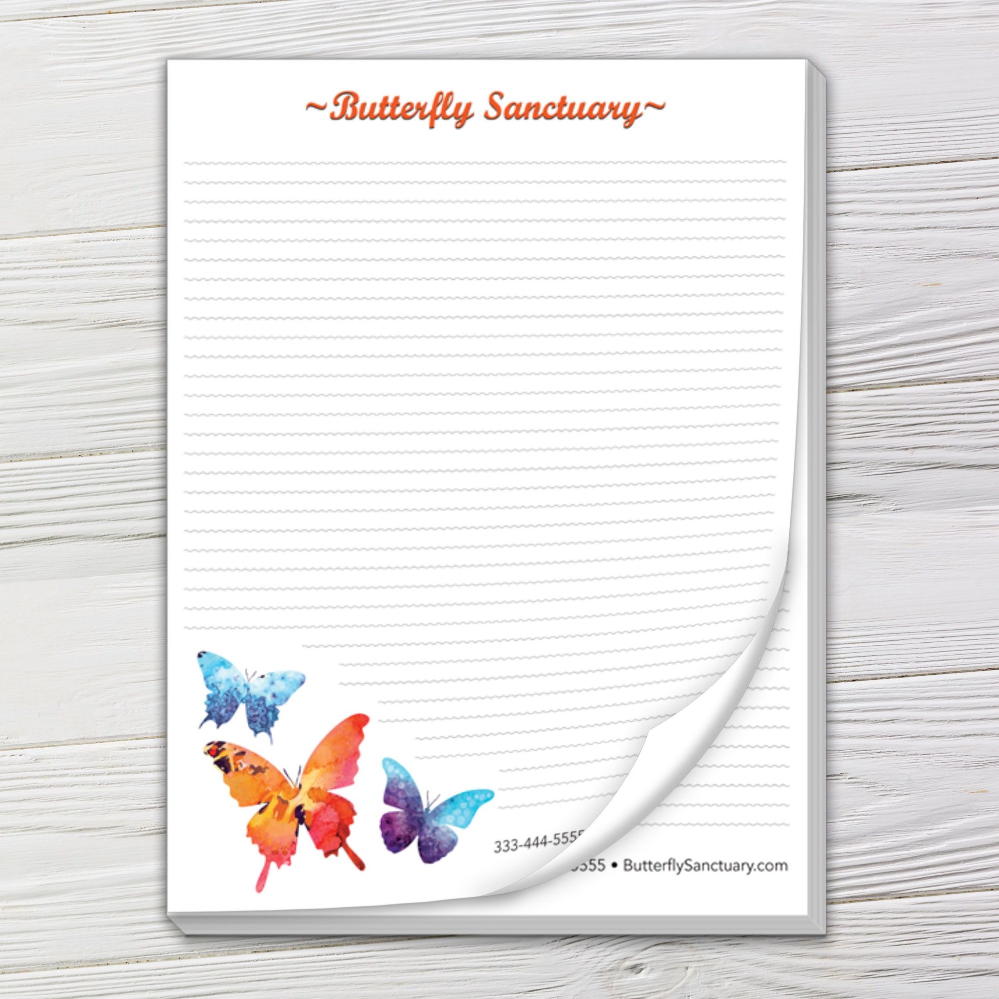 Custom Notepads: 8.5 x 11 | Captain Notepad