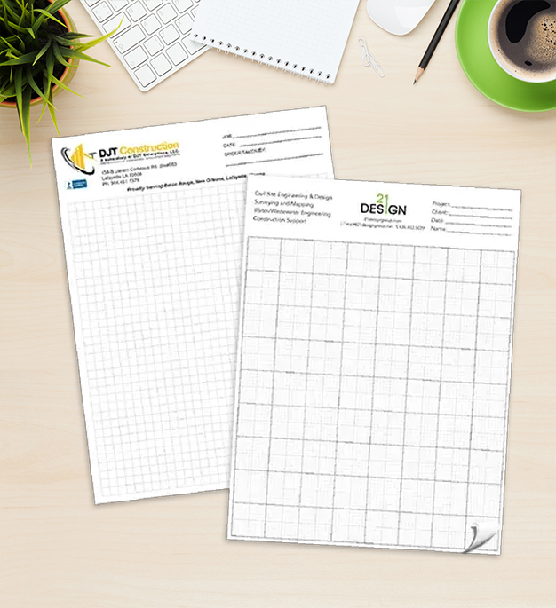Engineering Paper & Custom Graph Paper - Captain Notepad, Inc.