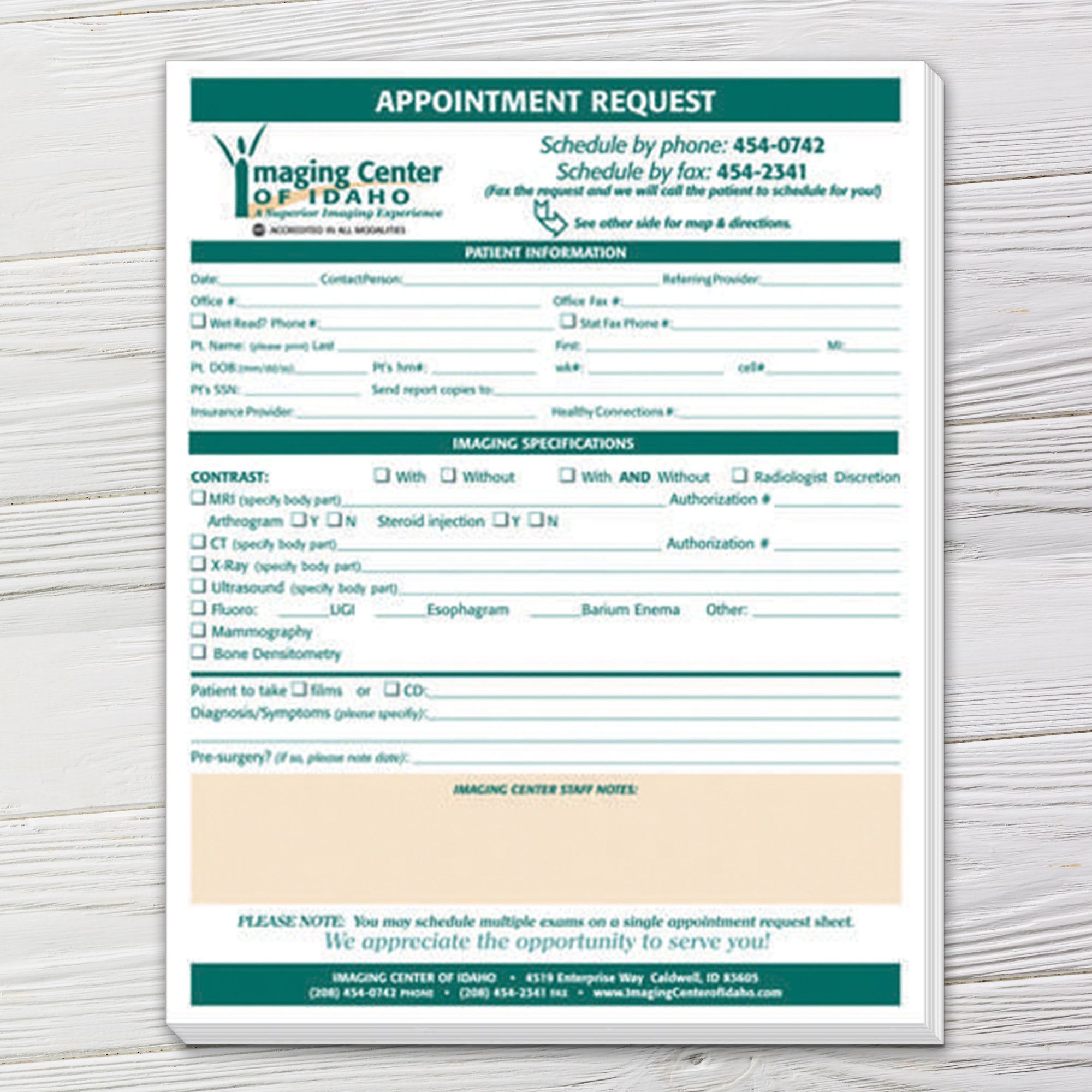 Healthcare and Medical Pads - Captain Notepad, Inc.