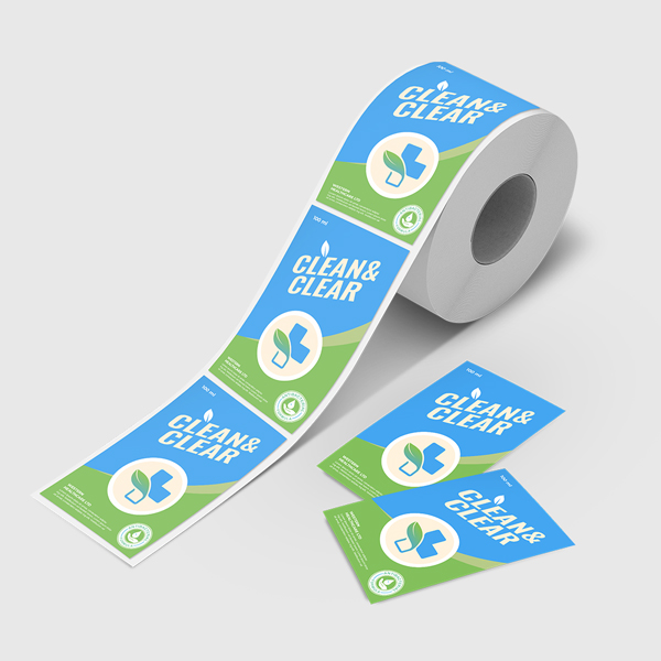 Rectangle Roll Labels - Captain Notepad, Inc.