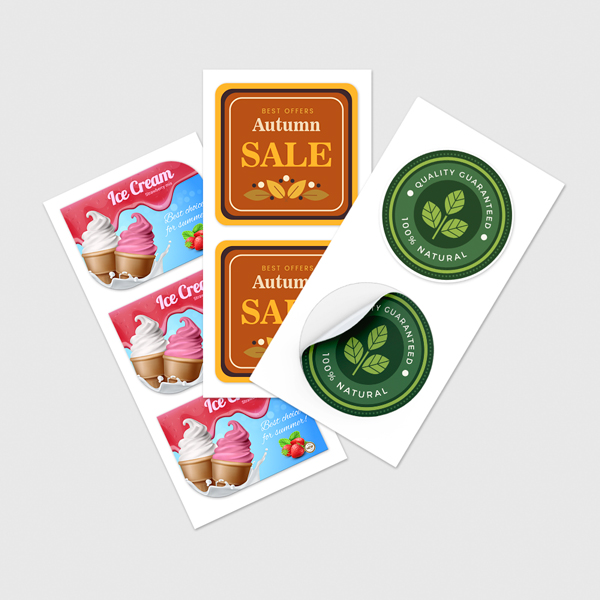 Stickers By Shape - Captain Notepad, Inc.