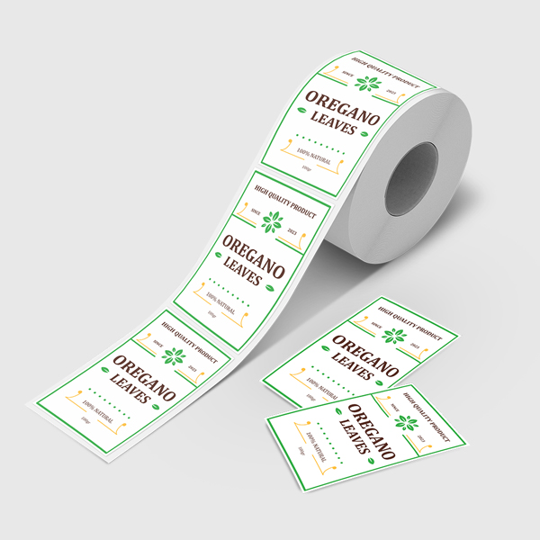 White BOPP Roll Labels - Captain Notepad, Inc.