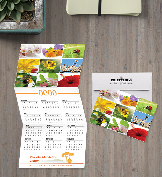 Z‑Fold Greeting Card Calendars | Captain Notepad