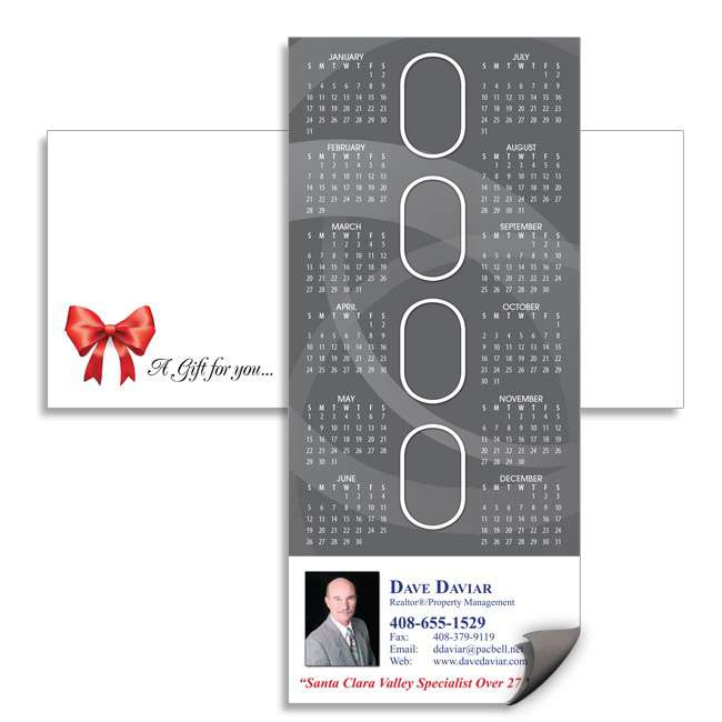 Magnetic Calendar w/ Envelopes (Super Slim Magnetic Calendars ...